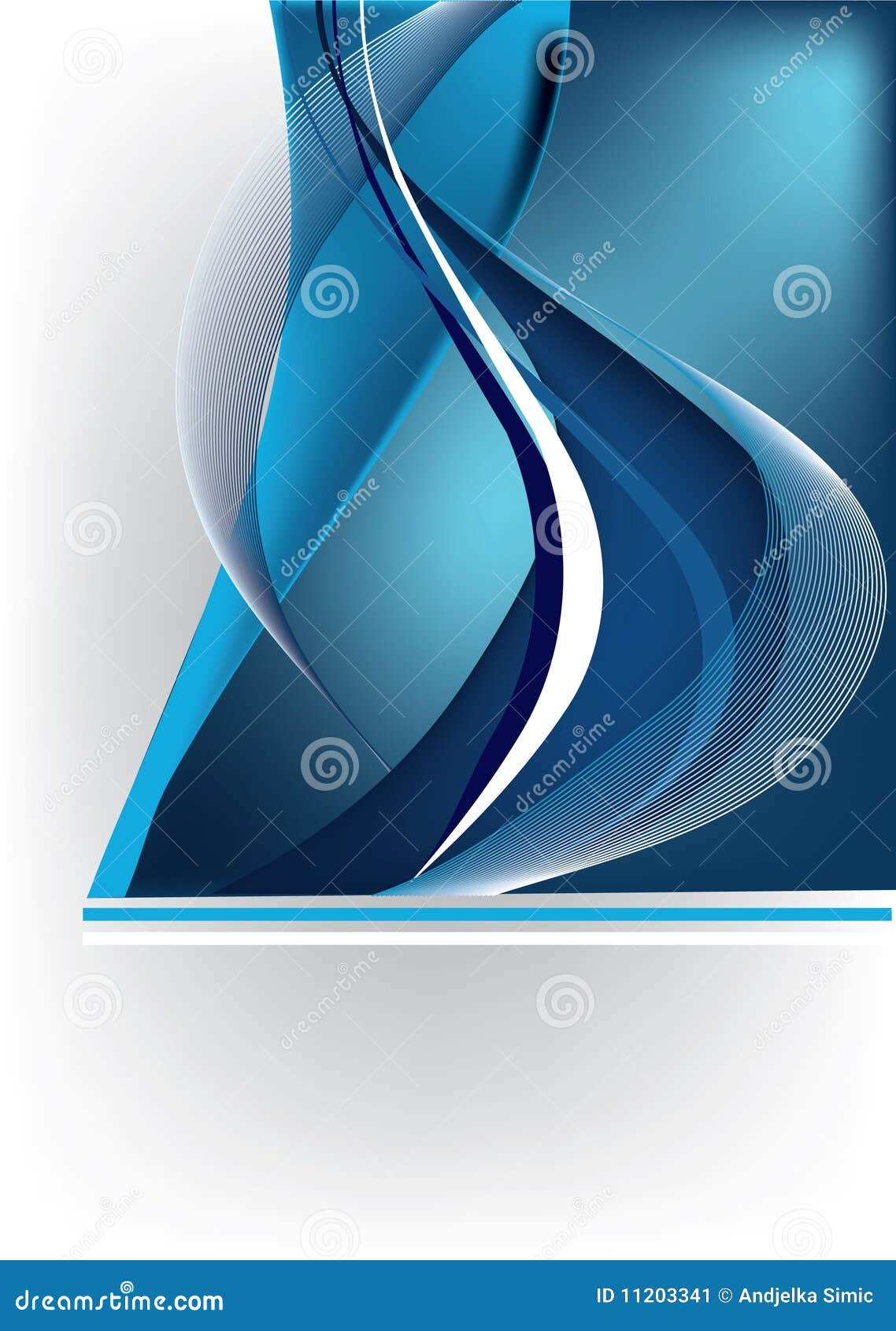 Blue template for card stock vector. Illustration of tech - 11203341