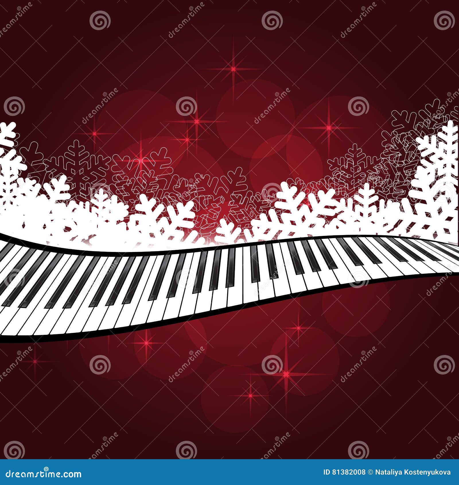 Blue template with piano stock vector. Illustration of white - 81382008