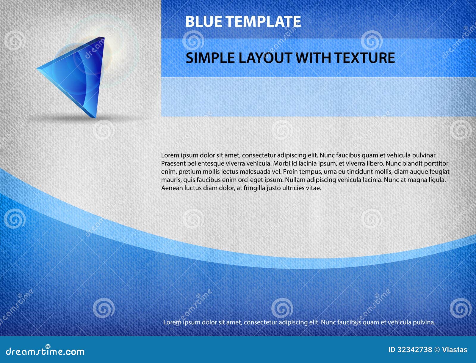 Blue template stock vector. Illustration of element, card - 32342738