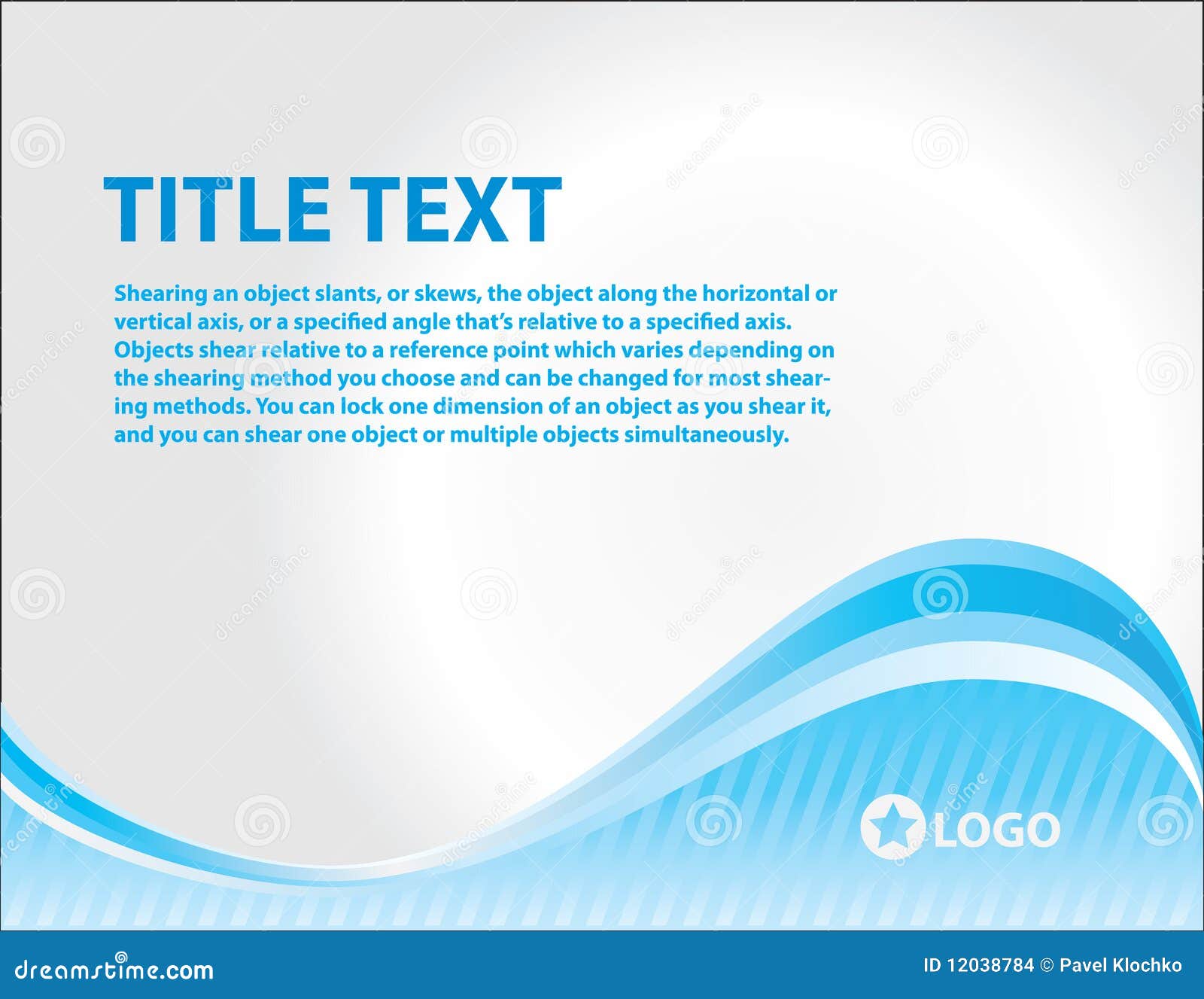 Blue Template Vector Abstract Background Stock Vector - Illustration of ...