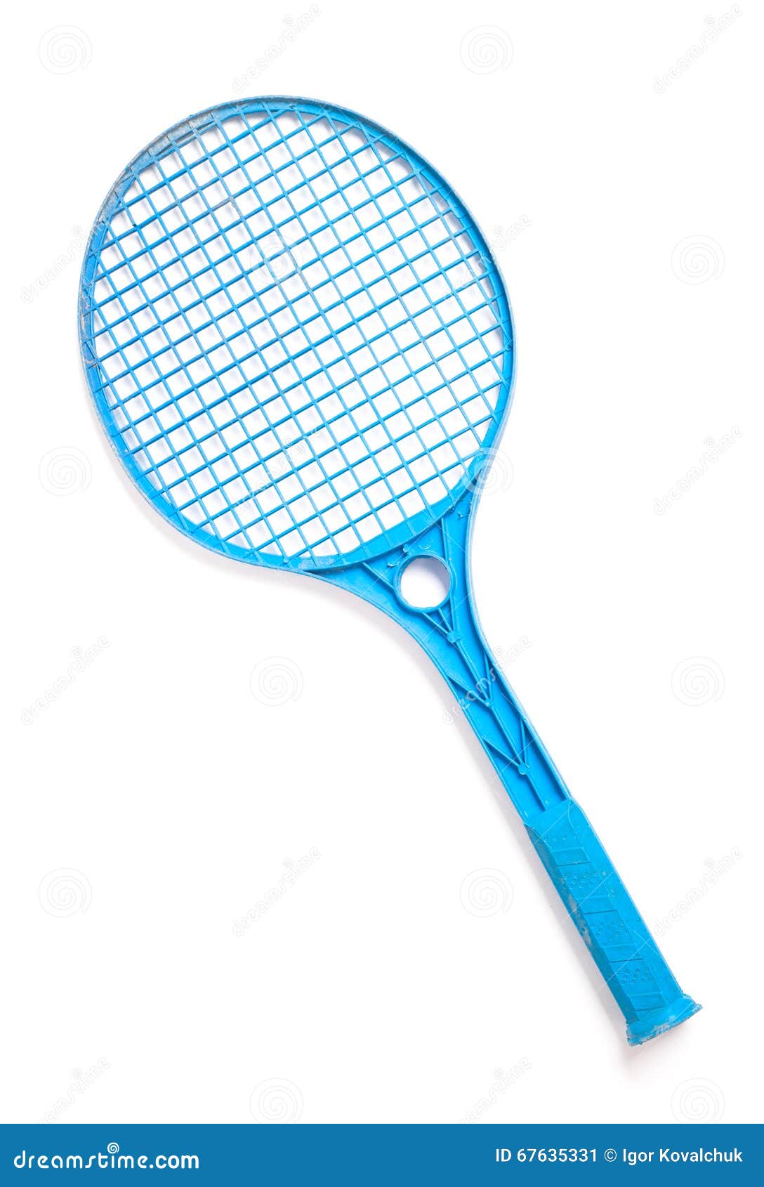 Blue tennis racket stock image. Image of white, object - 67635331