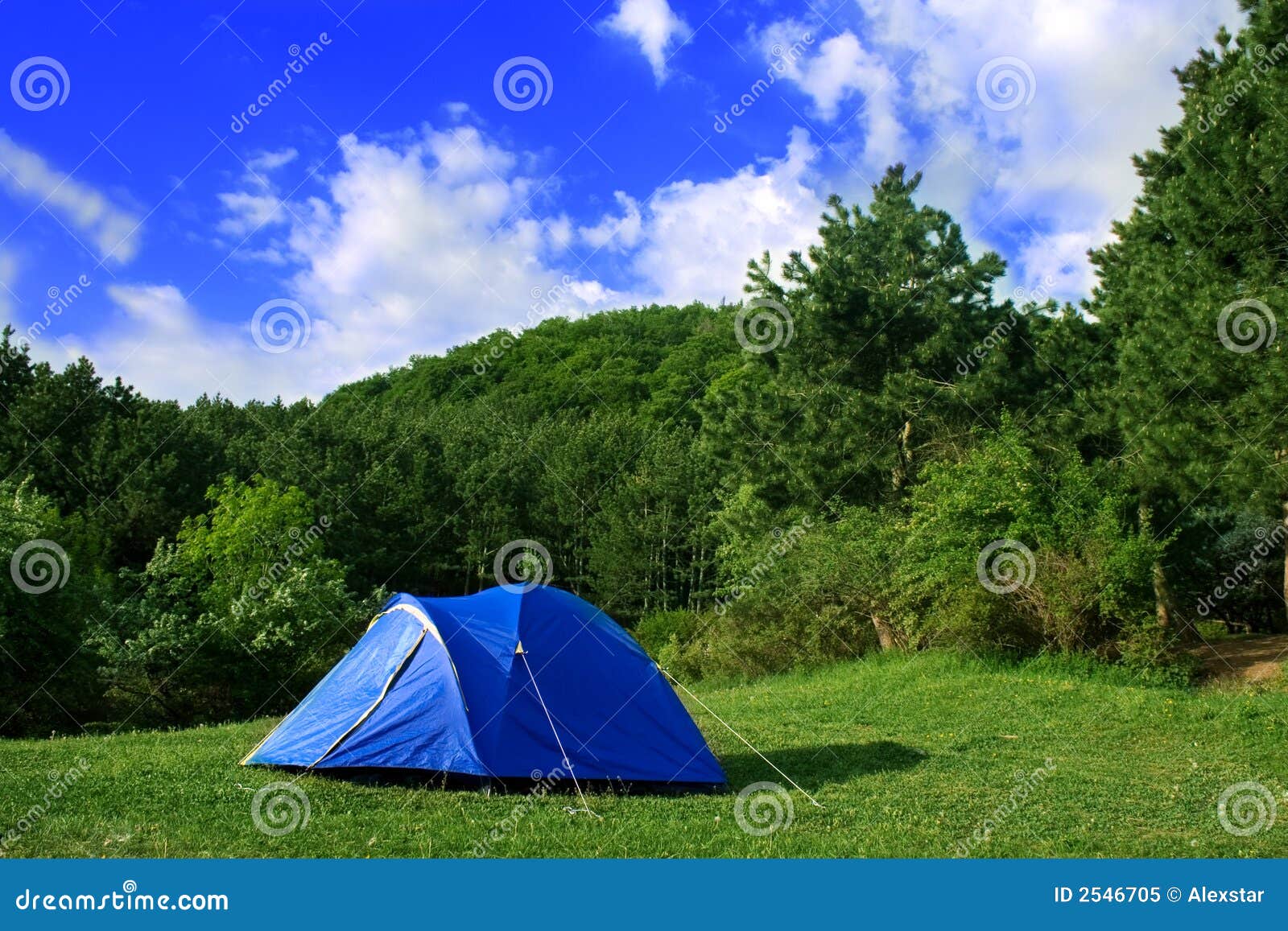 Blue tent stock image. Image of blue, remote, outdoors - 2546705