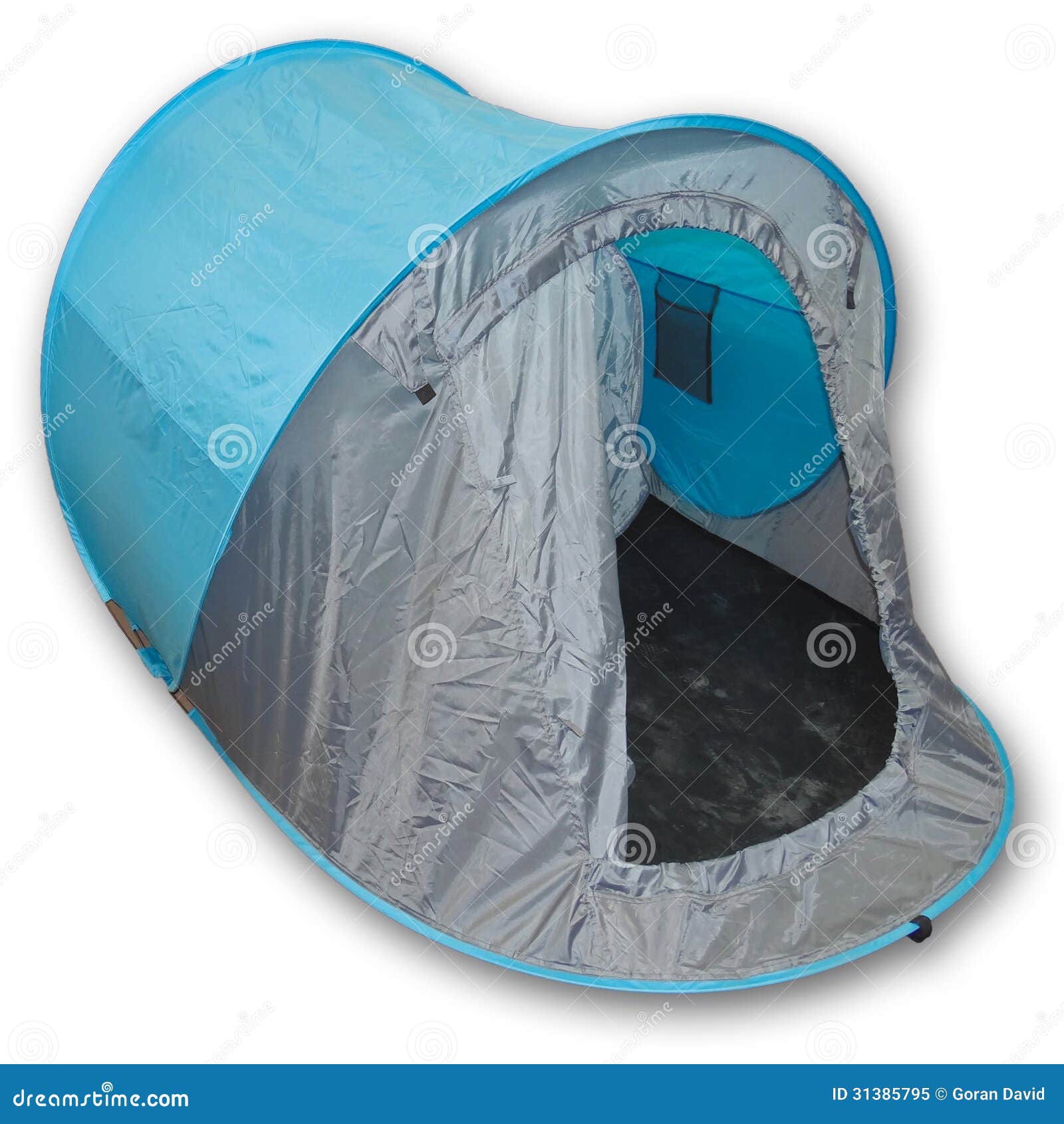 Blue tent stock image. Image of leisure, camp, campsite - 31385795
