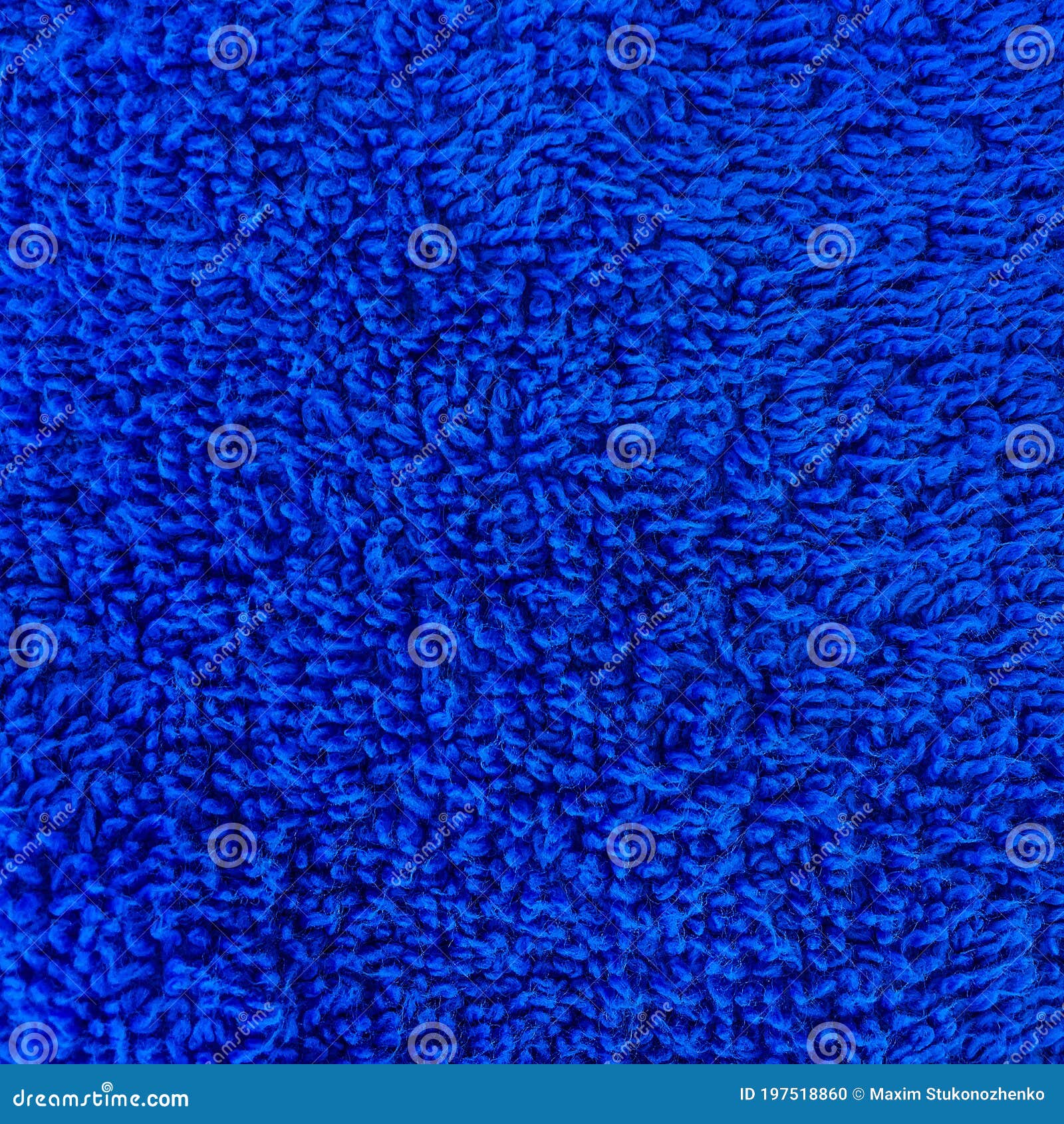 Blue terry cloth texture stock photo. Image of backdrop - 197518860