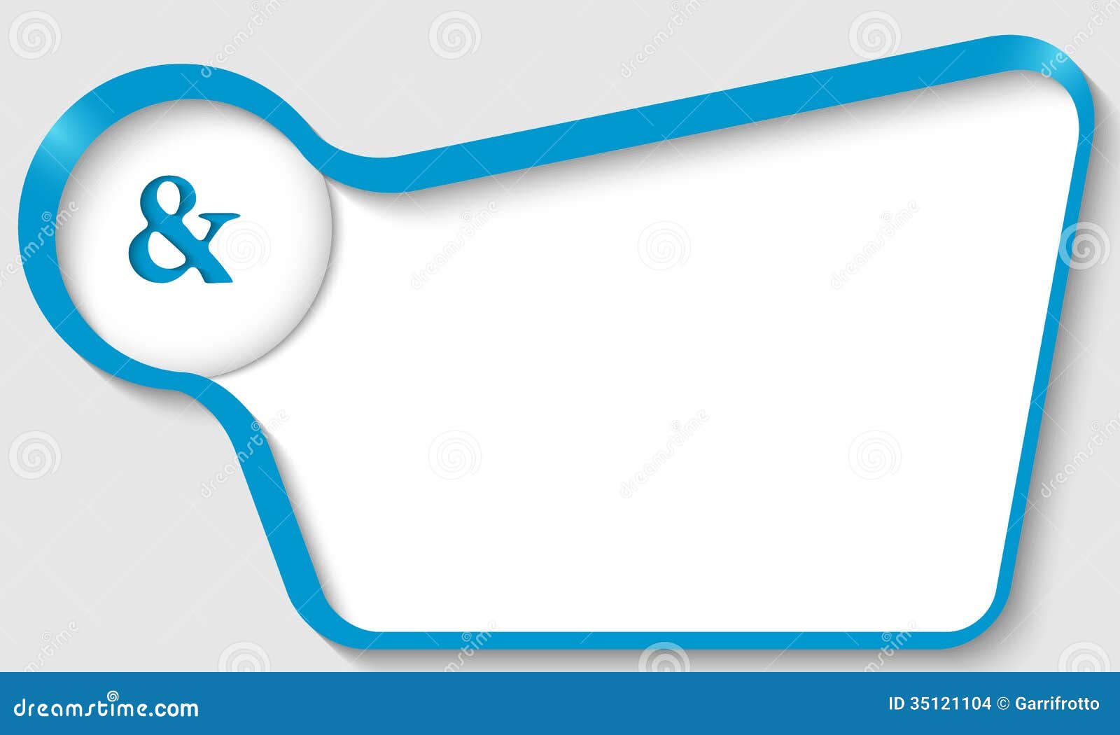 Blue text box stock vector. Illustration of frame, page - 35121104