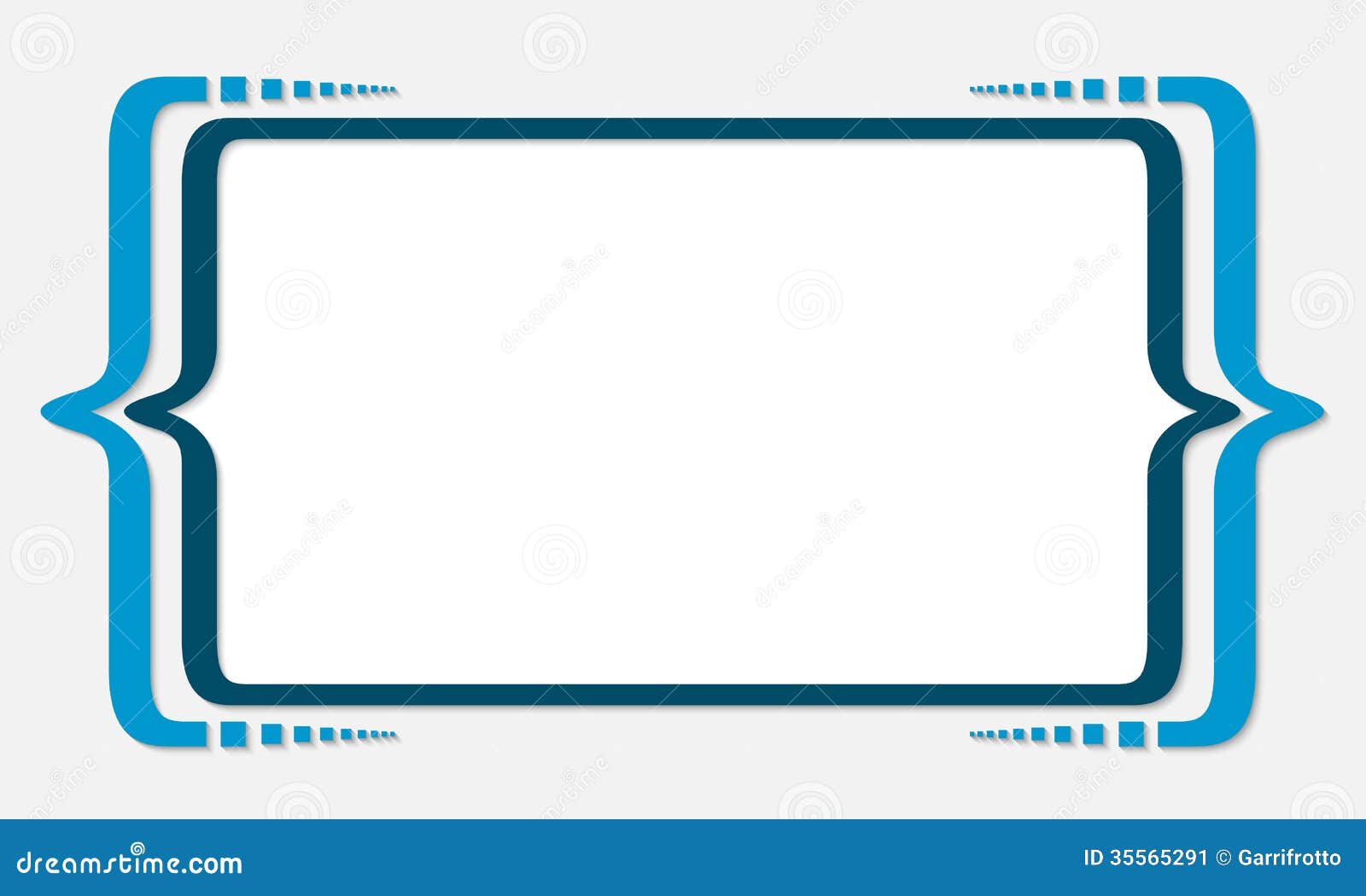 Blue text box stock vector. Illustration of page, advertising - 35565291