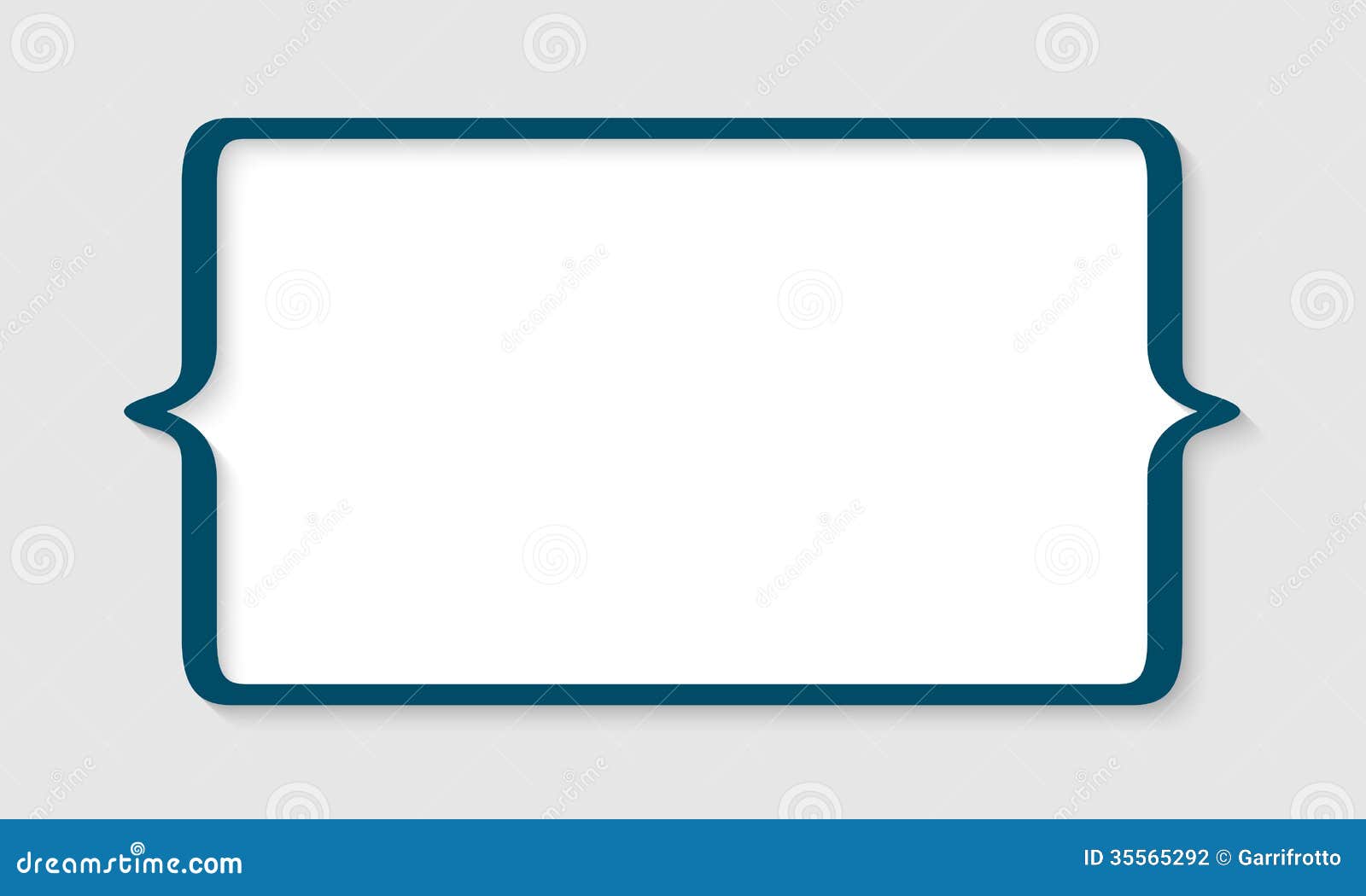 Blue text box stock vector. Illustration of sign, page - 35565292