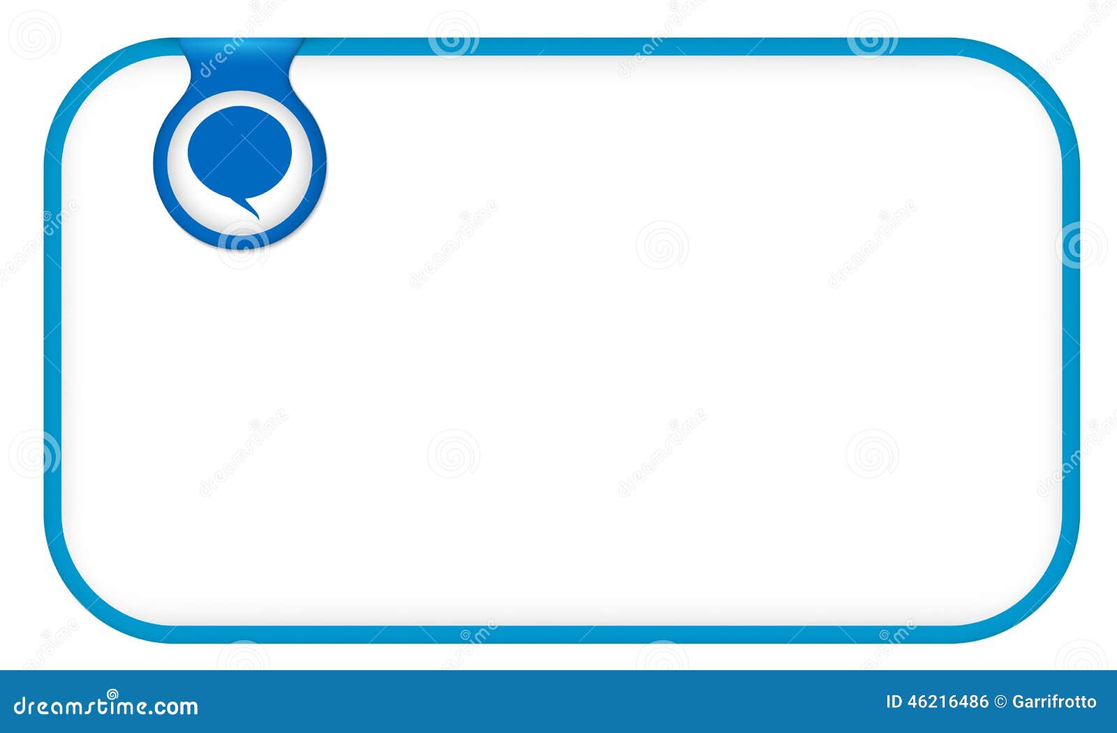Blue text frame stock vector. Illustration of enter, backdrop - 46216486