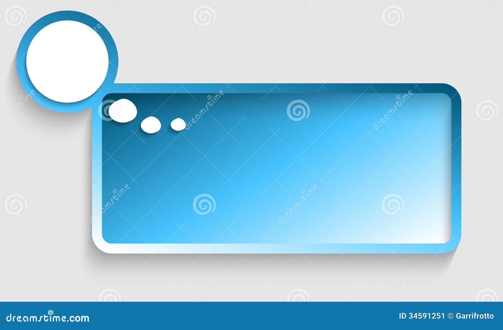 Blue text frame stock vector. Illustration of shadow - 34591251