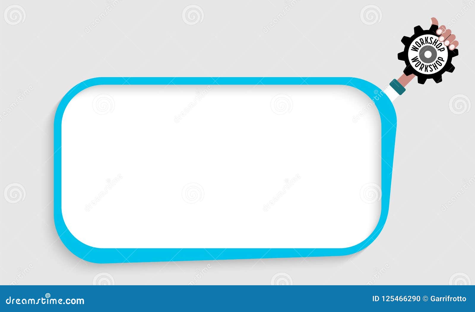 A Blue Text Frame for Your Text Stock Vector - Illustration of concept ...