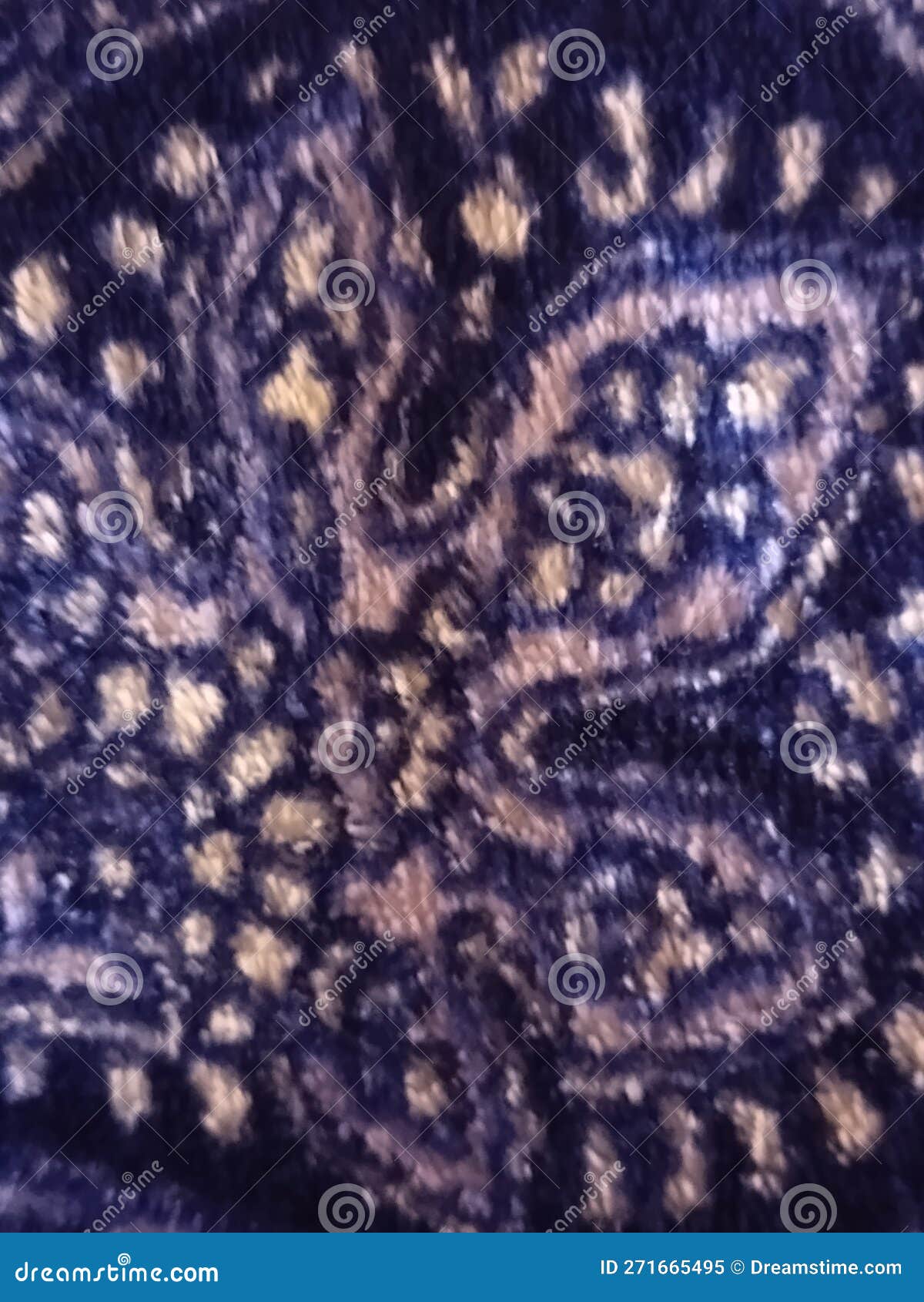 Blue textile art stock image. Image of leaf, soil, crochet - 271665495