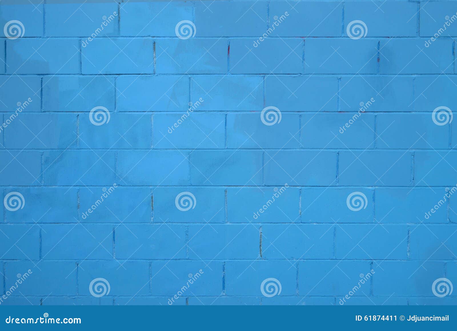 Blue Texture. Blue Brick Wall Background Made of Grungy Rusty Blocks ...