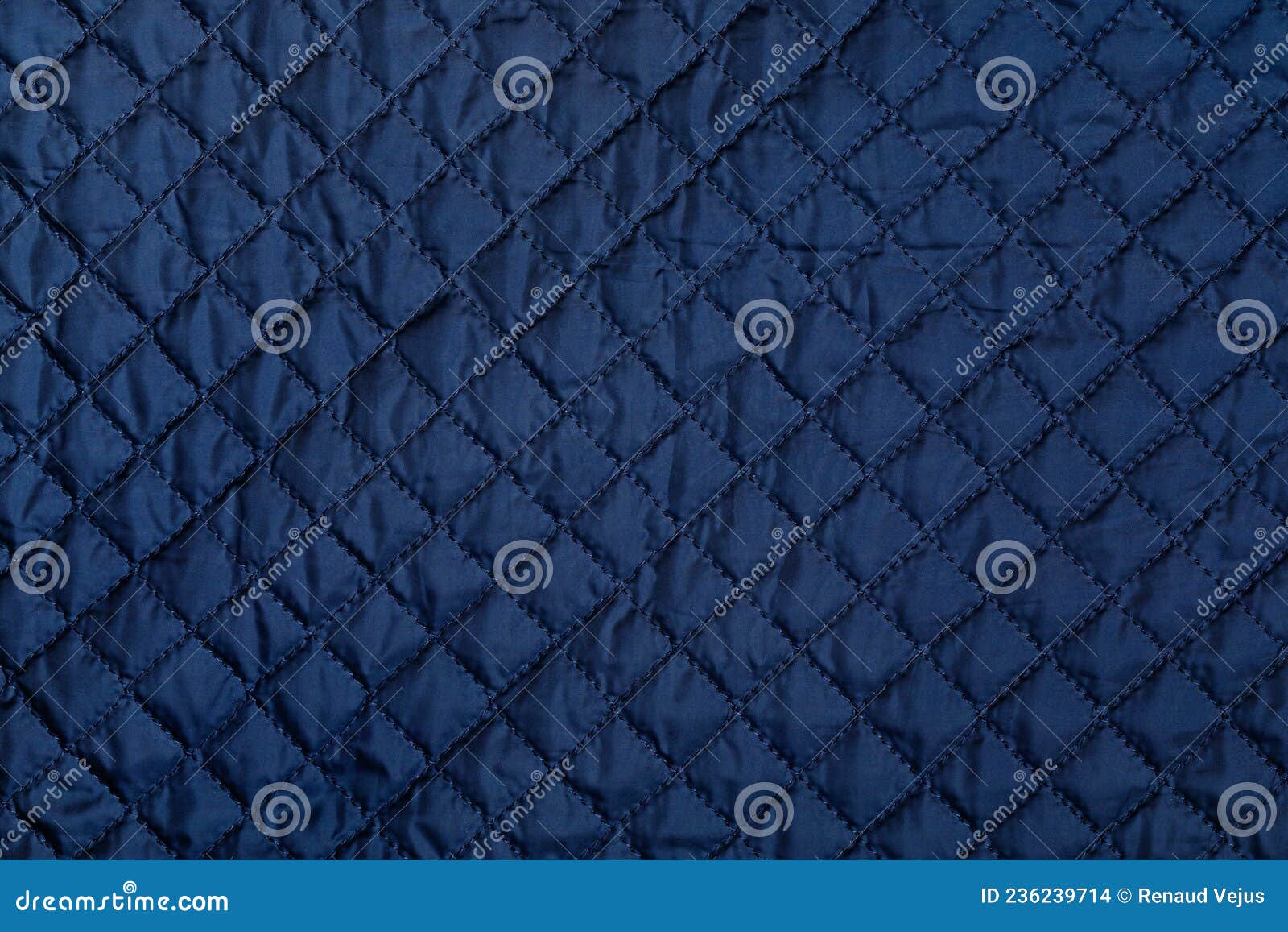 Blue Texture, Quilted Pattern of Puffer, Padded, Down Jacket Stock ...