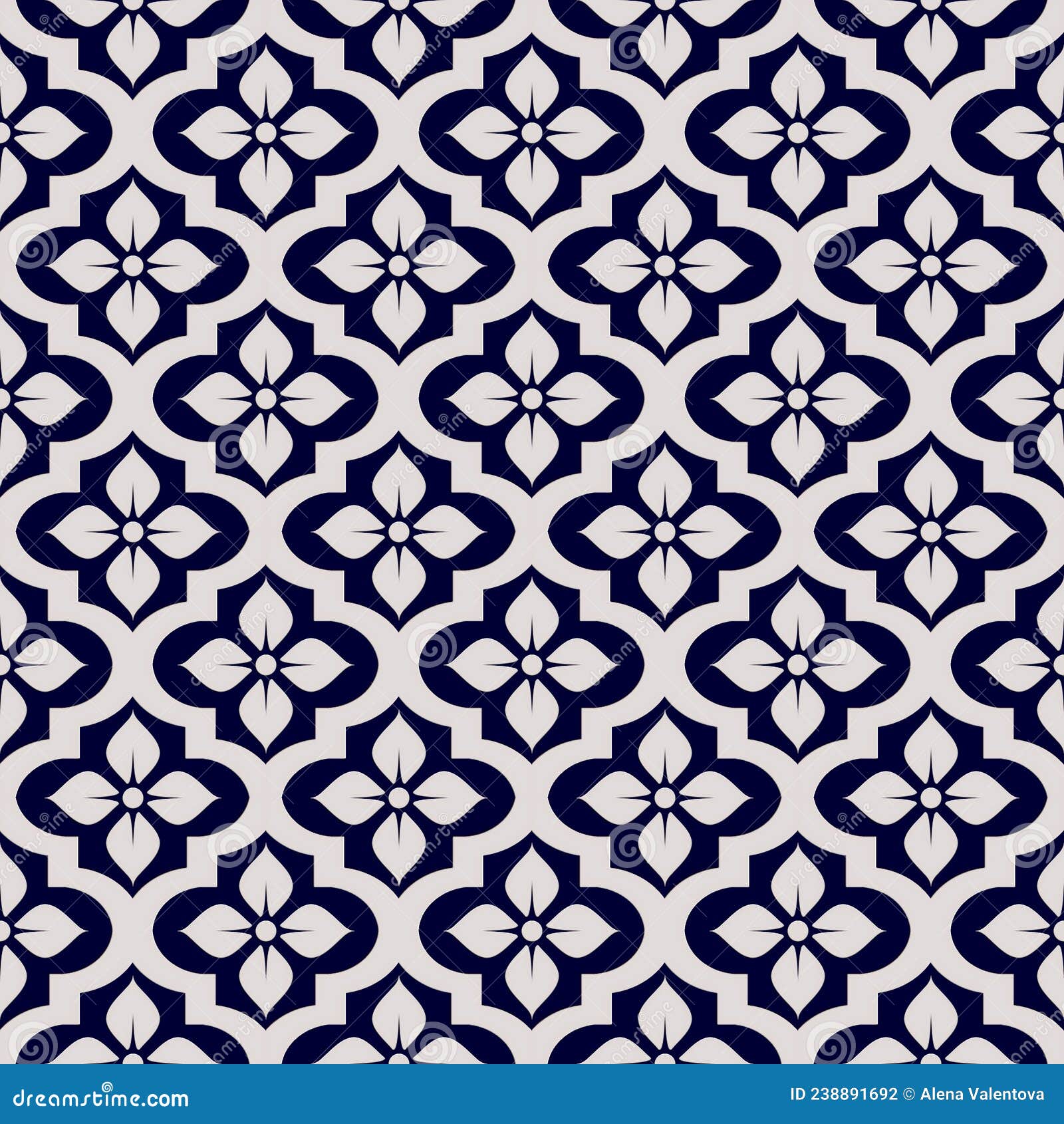 Dark Blue and White Texture with a Seamless Pattern. Universal Delicate ...