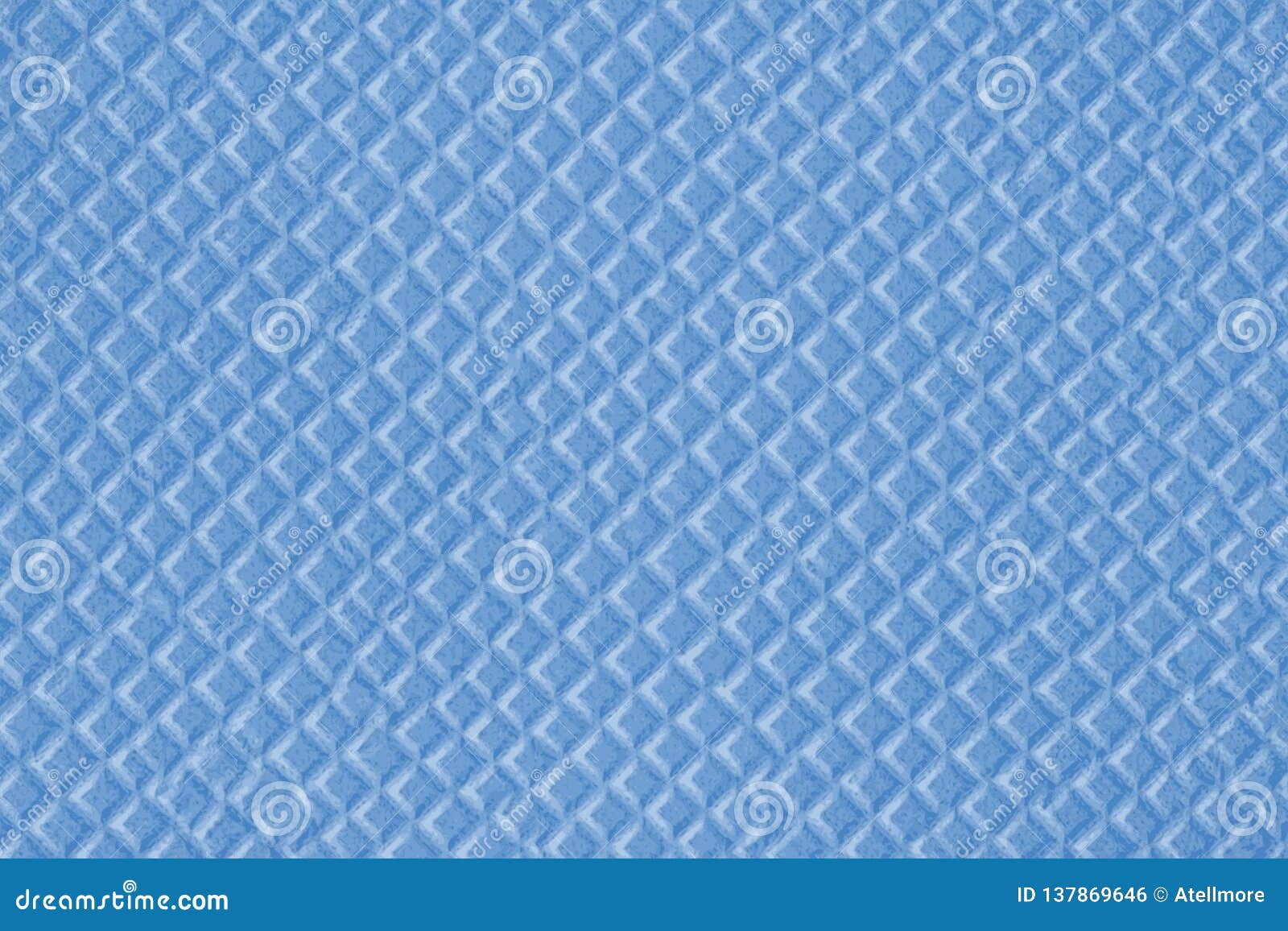 Blue Texture of Blue Waffle Made of Small Diamonds Stock Illustration ...