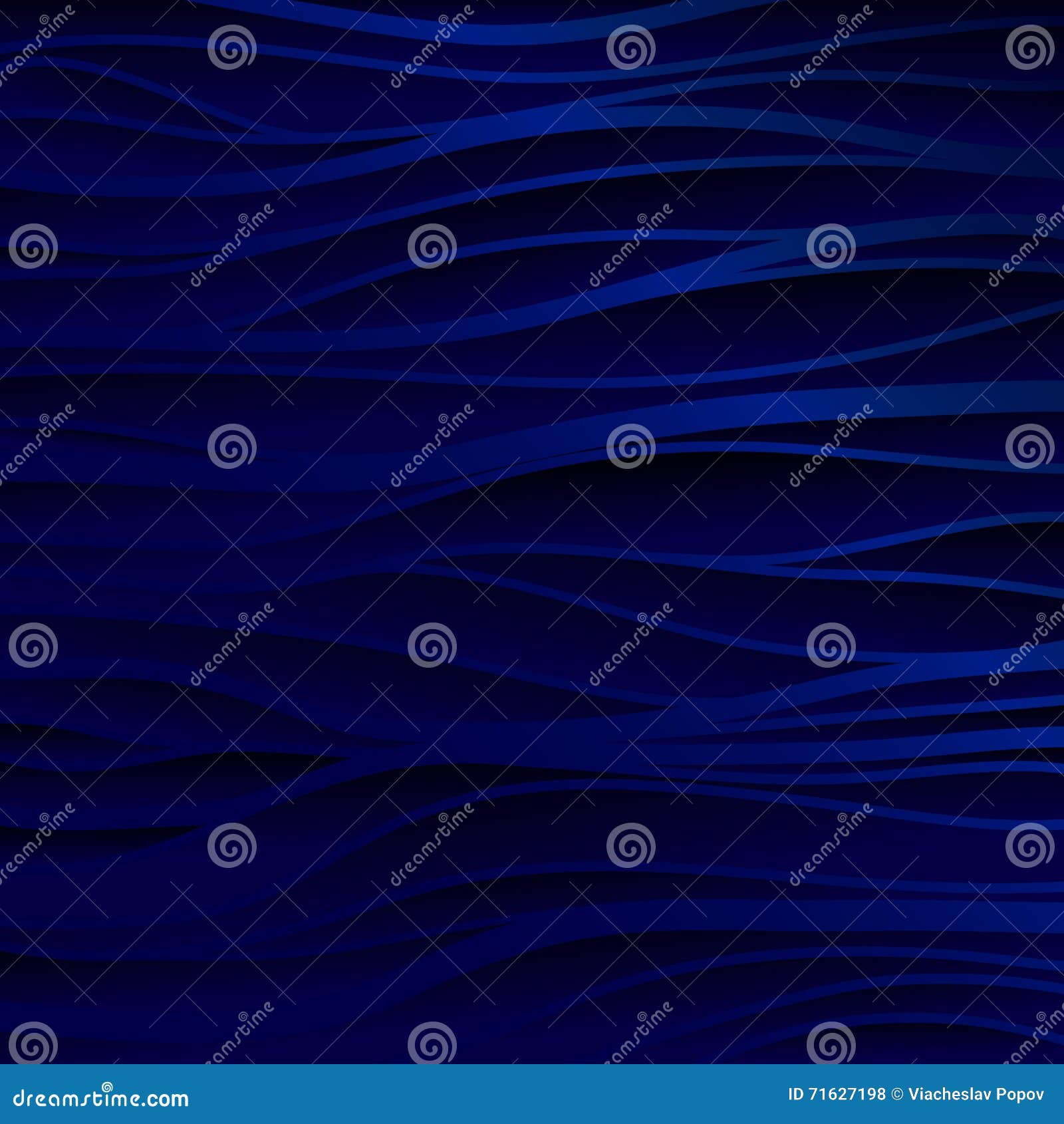 Blue Texture. Wavy Background. Interior Wall Decoration. Vector Stock ...