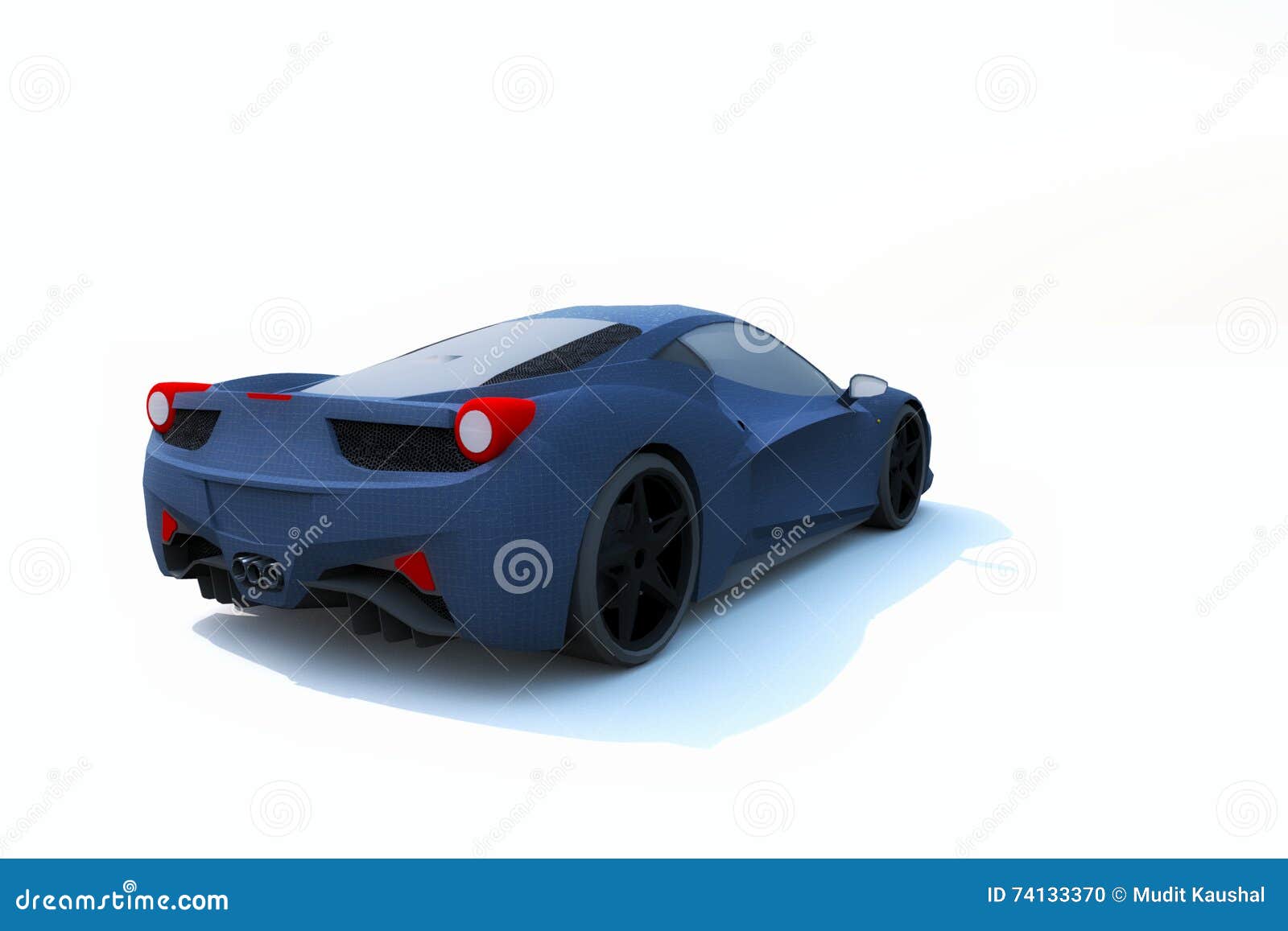 Blue Texture Wrapped Errari Editorial Image - Illustration of ferrari ...