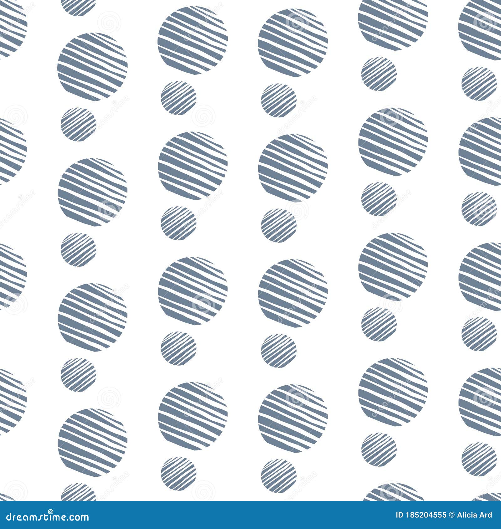 Blue Textured Dots on White Background. Circles. Seamless Pattern ...