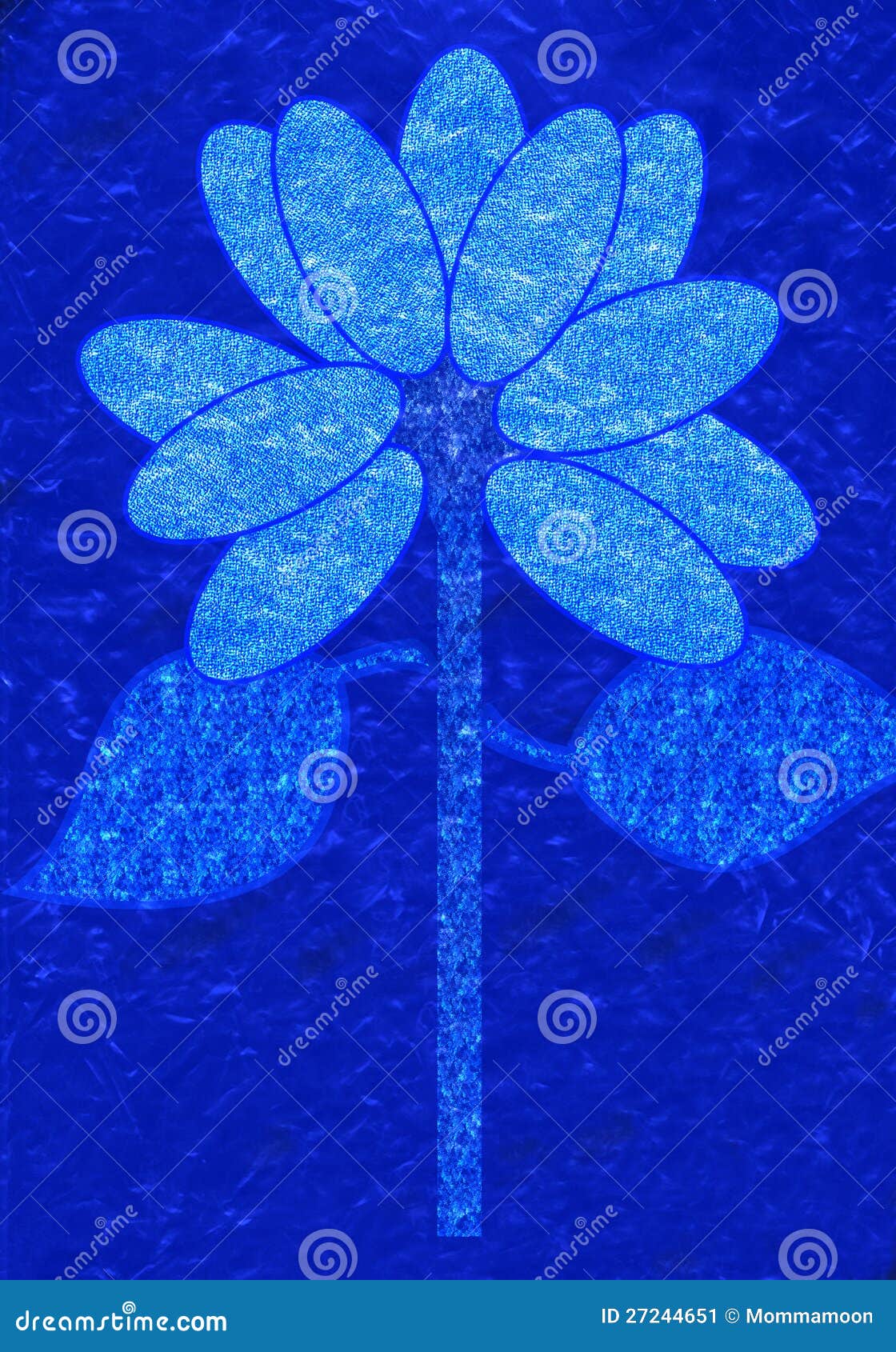 Blue Textured Flower stock image. Image of plant, blossom - 27244651