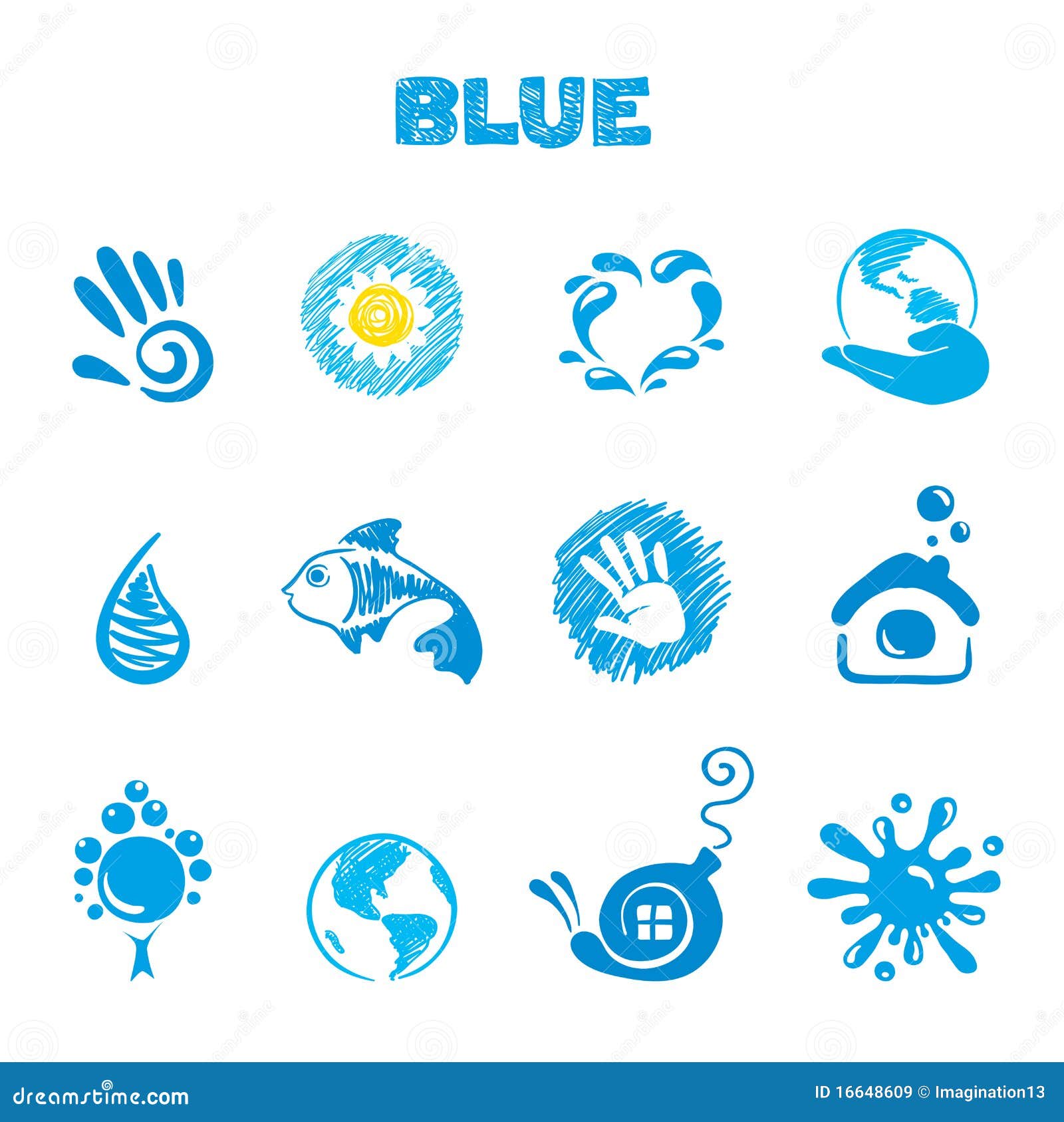Blue Theme stock vector. Illustration of design, ecology - 16648609