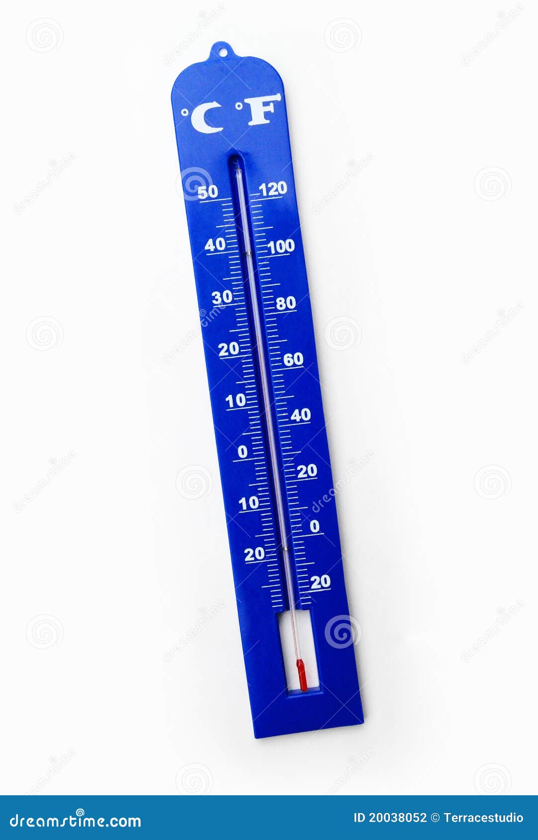 Blue Thermometer stock photo. Image of meteorology, measurement - 20038052