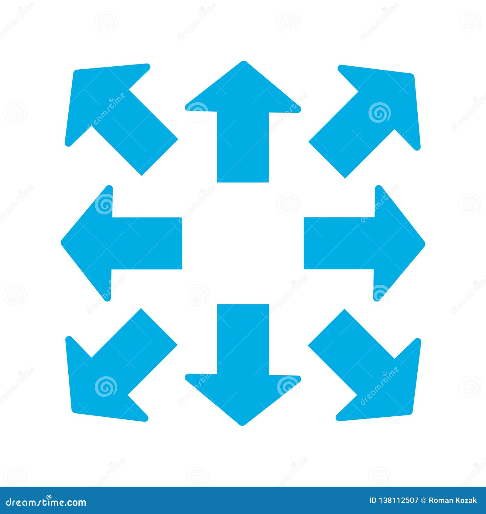 Set Of Thick Arrows Various Shapes And Coors. Hand Drawn Artistic Notes ...