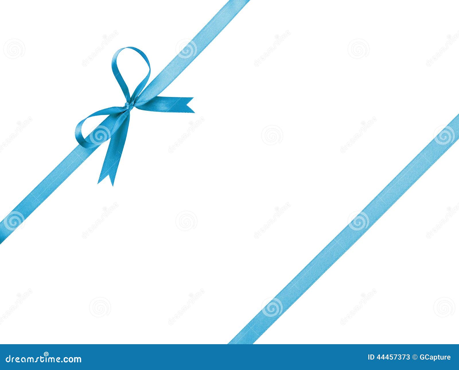 Blue Thin Ribbon with Bow Composition Stock Image - Image of christmas ...