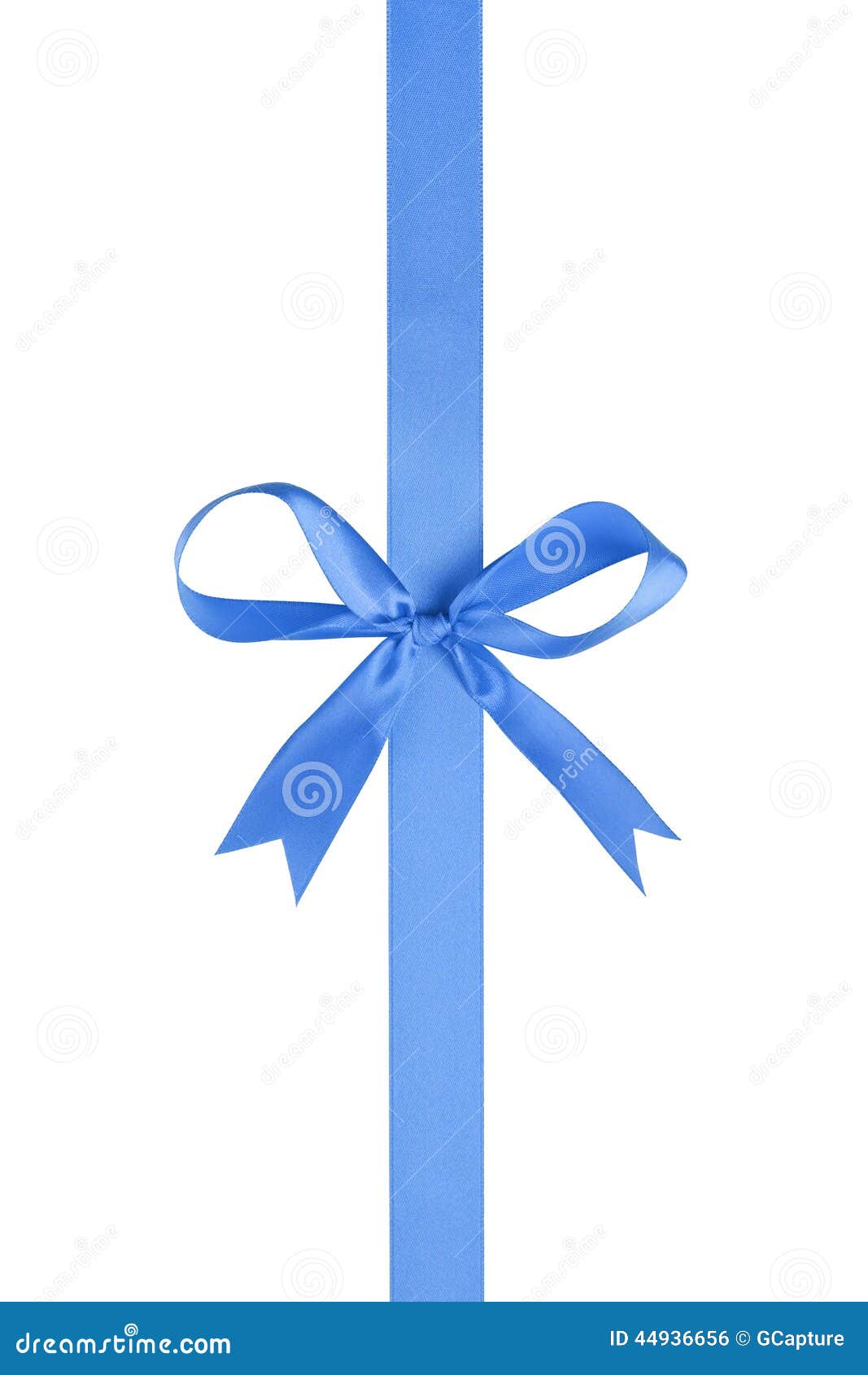 Blue thin ribbon with bow stock photo. Image of gift - 44936656