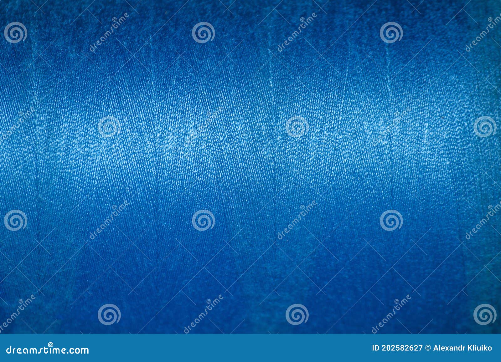 Blue Thread Texture. Close-up of the Thread Wound on a Spool Stock ...