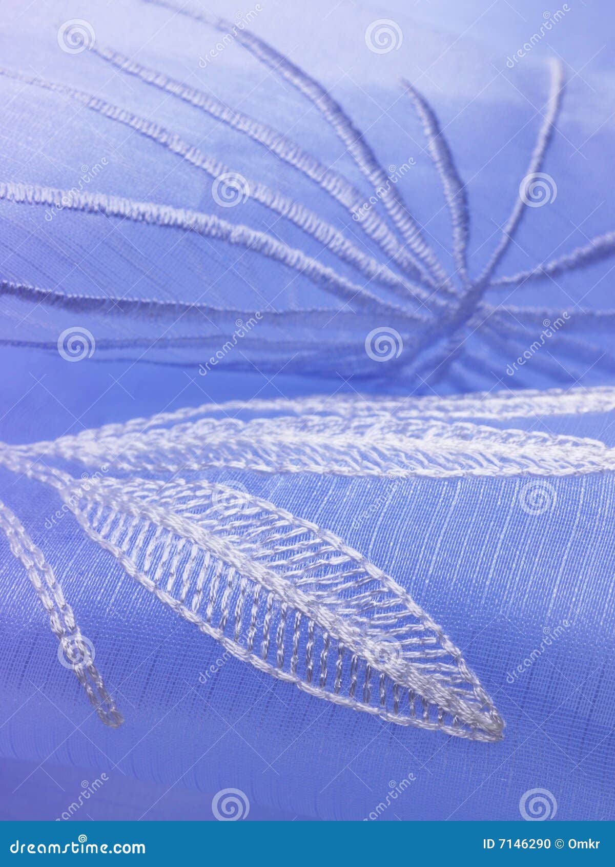 Blue Thread Work Background Stock Photo - Image of silky, fabric: 7146290