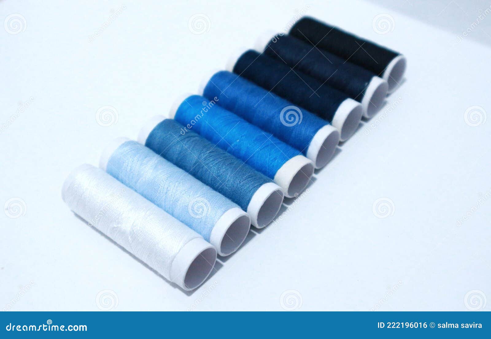 Blue threads stock photo. Image of blue, thread, threads - 222196016