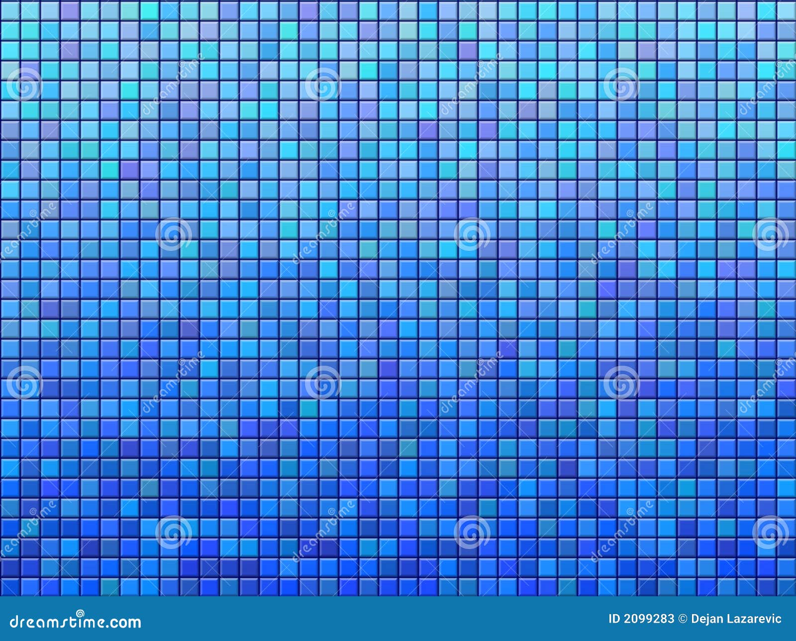 Blue tile stock illustration. Illustration of arts, mosaics - 2099283