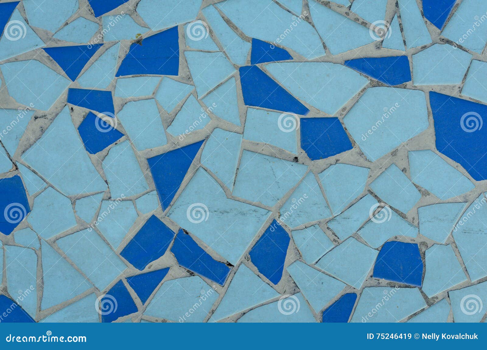 Blue tile mosaic texture stock image. Image of architecture - 75246419