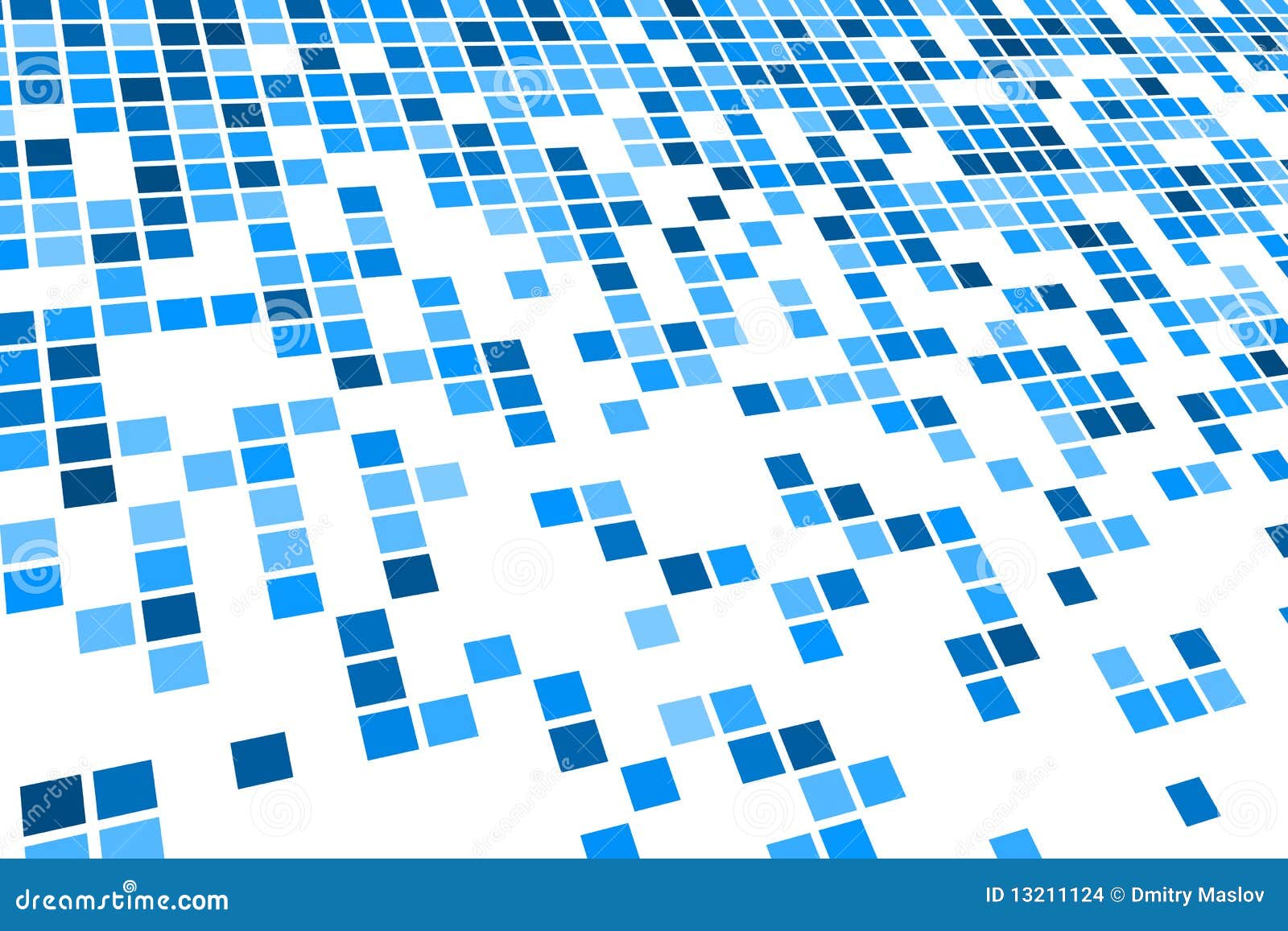 Blue Tile Pattern stock vector. Illustration of grid - 13211124