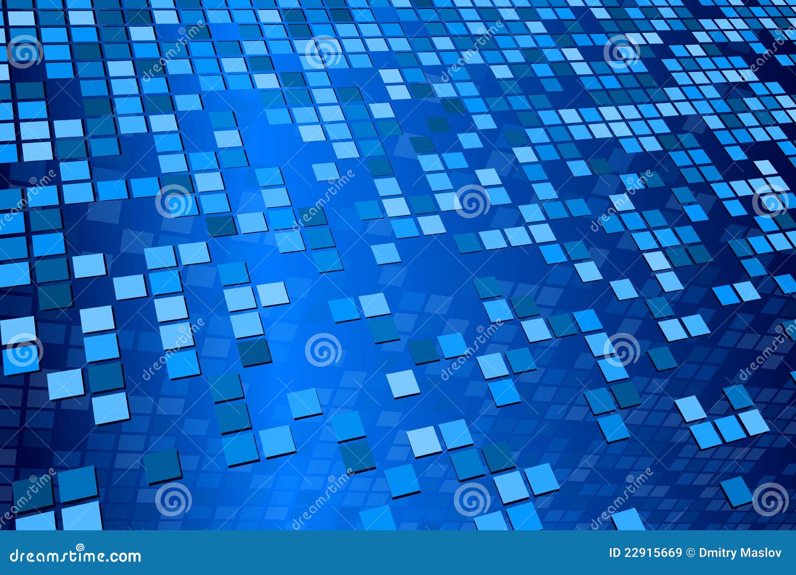 Blue Tile Pattern stock vector. Illustration of clip - 22915669