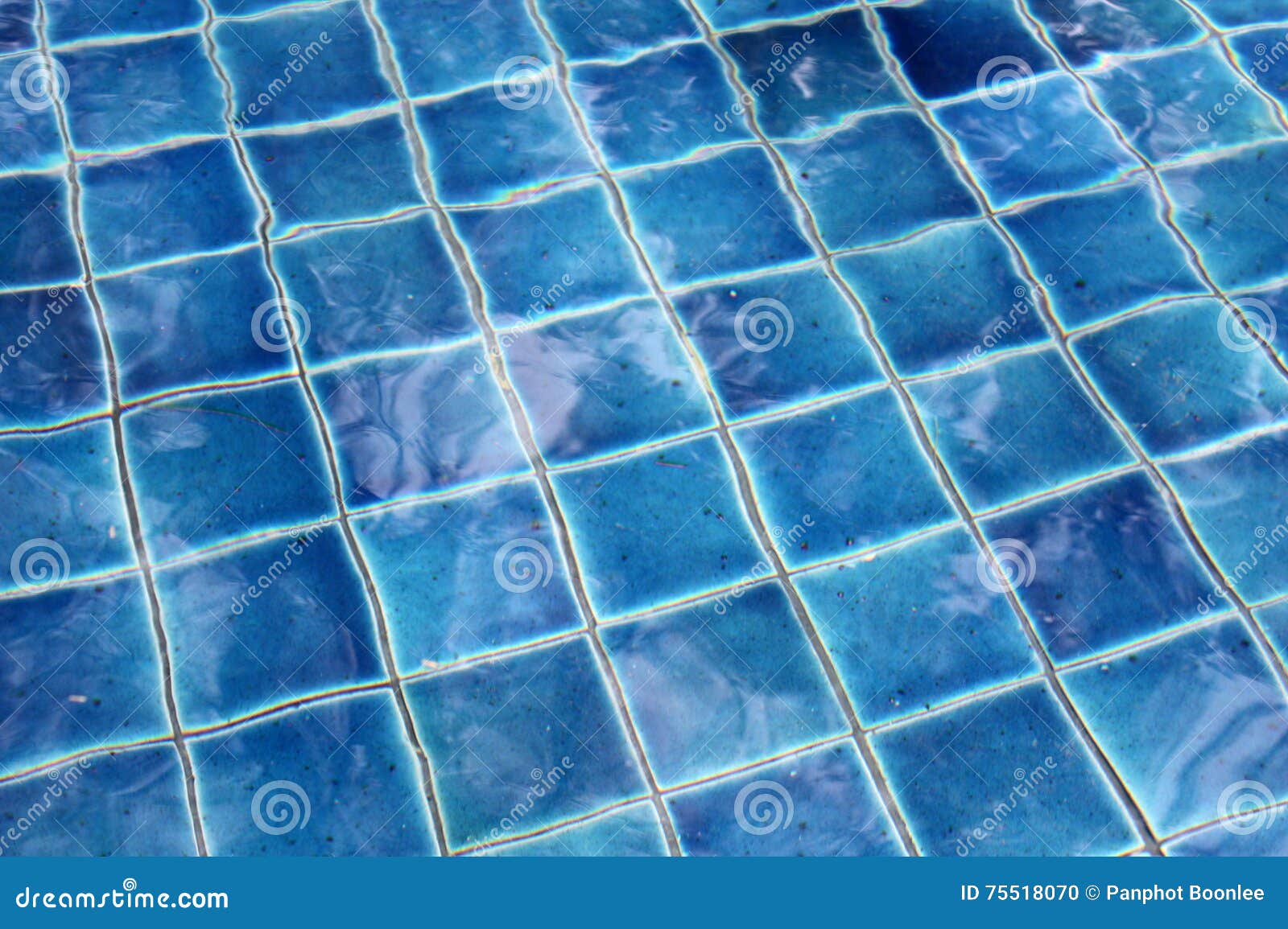 Blue Tile Pattern of Swimming Pool Stock Photo - Image of holiday ...