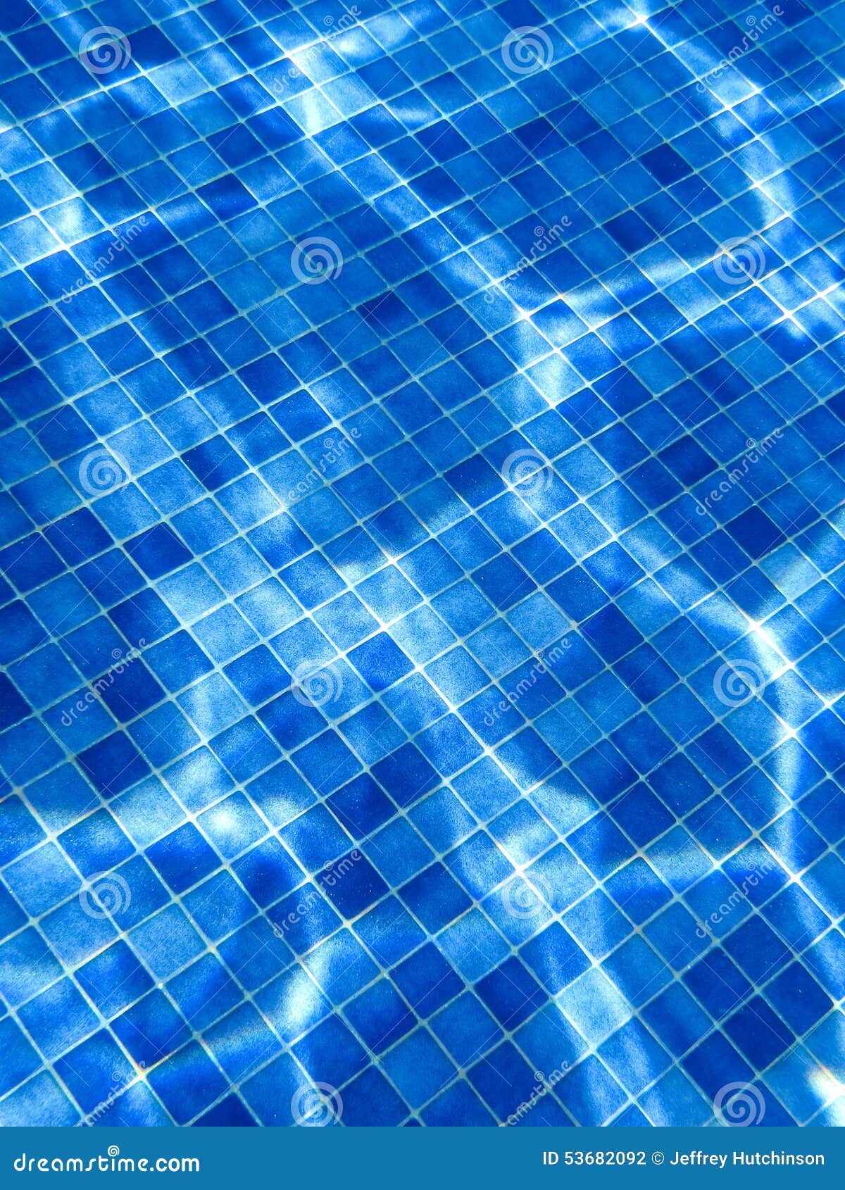 Blue Tile Pattern in Swimming Pool Stock Photo - Image of dominican ...