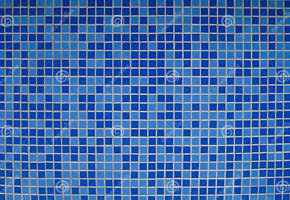Blue Tile Square Ceramic Background Stock Image - Image of closeup ...