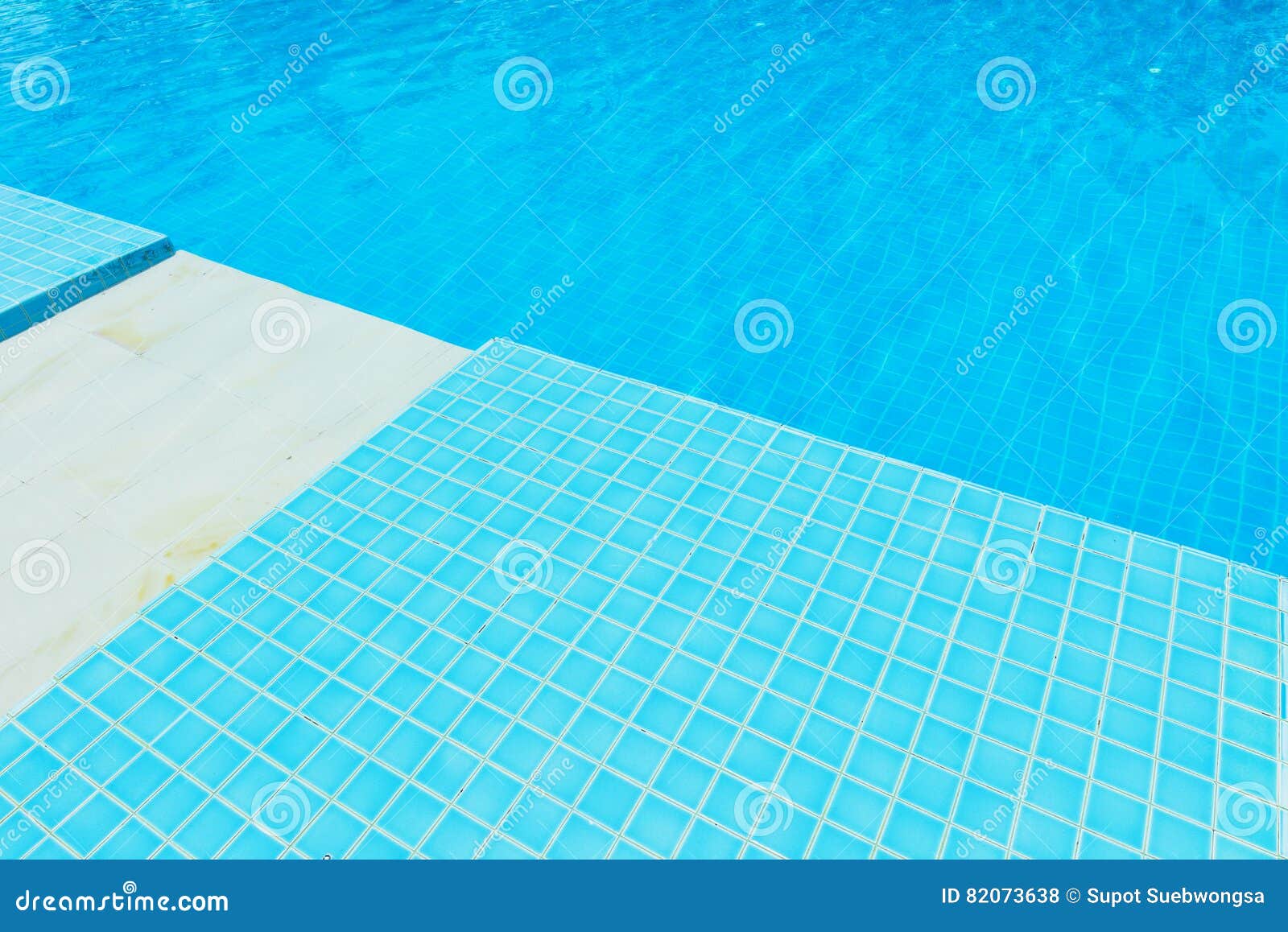 Blue Tile in swimming pool stock photo. Image of ceramic - 82073638