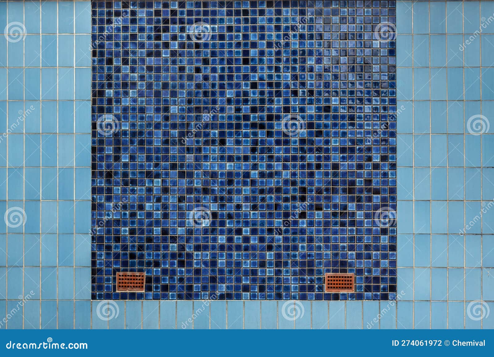 Blue Tile Texture stock photo. Image of backdrop, central - 274061972