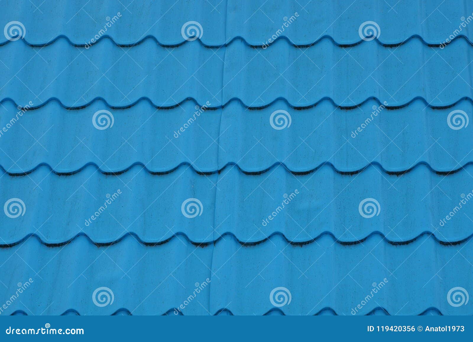 Blue Tile Texture on the Roof of the House Stock Photo - Image of ...