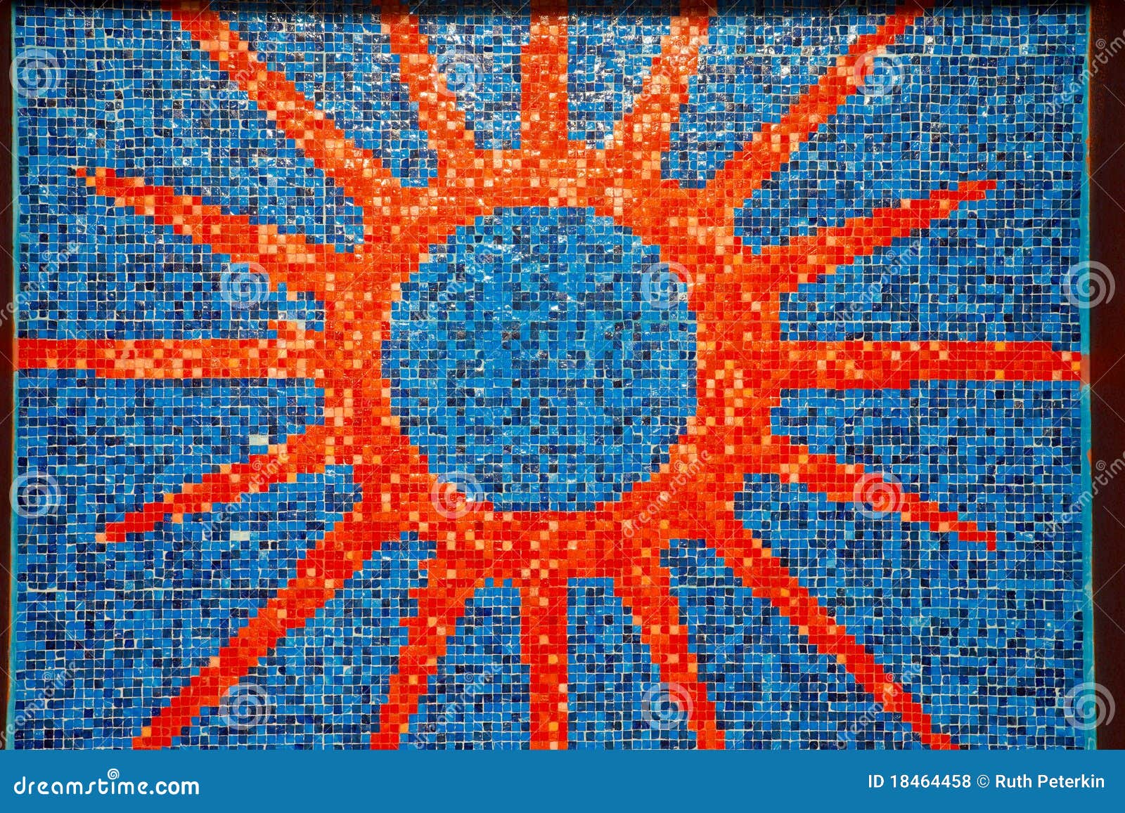 Blue Tile Textured Wall stock photo. Image of sunburst - 18464458