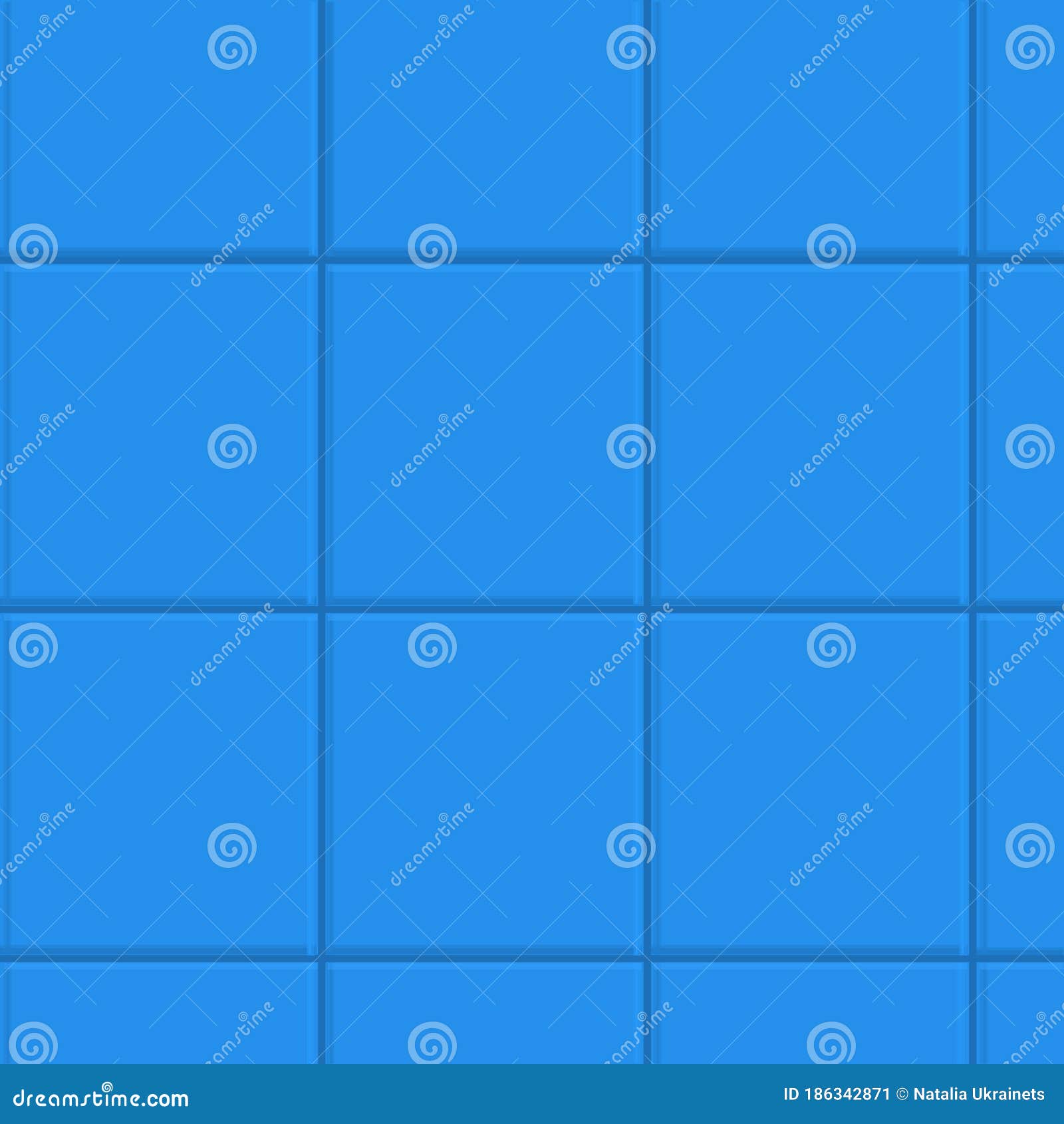 Blue tile stock vector. Illustration of wallpaper, tiles - 186342871