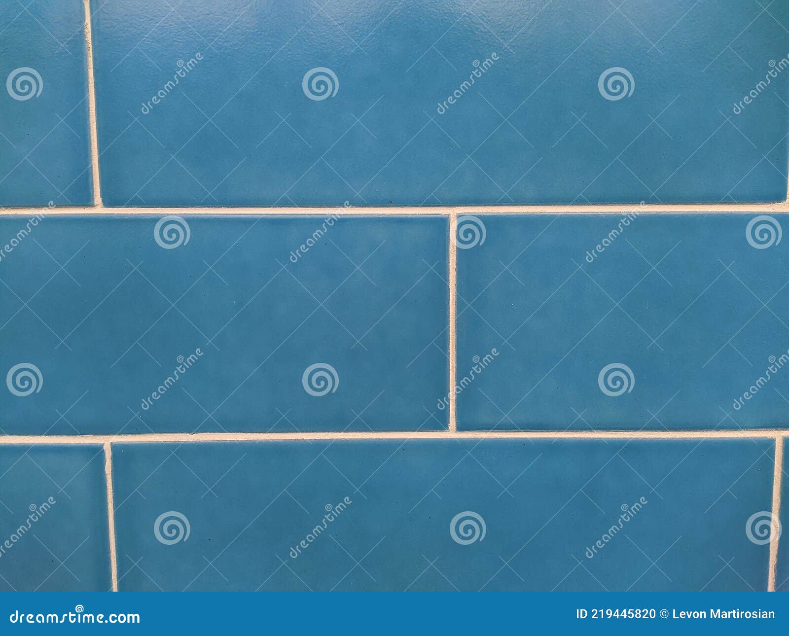 Blue Tile with White Seams Closeup Photo Stock Photo - Image of render ...