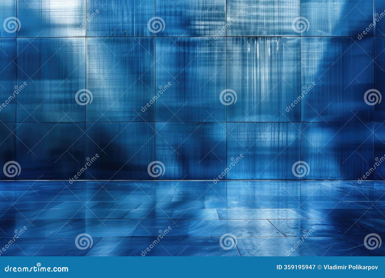 A Blue Tiled Room with a Fire Hydrant, Great for Interior Design and ...