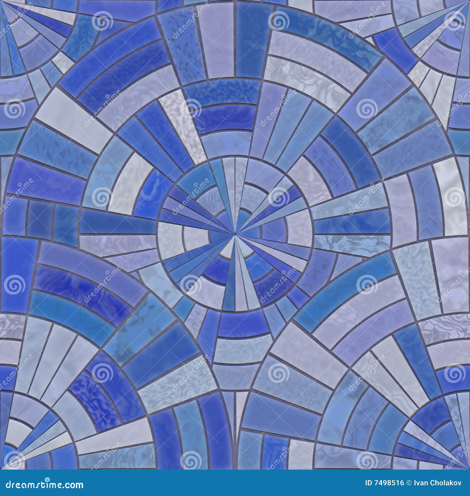 Blue tiles stock illustration. Illustration of flat, bricks - 7498516