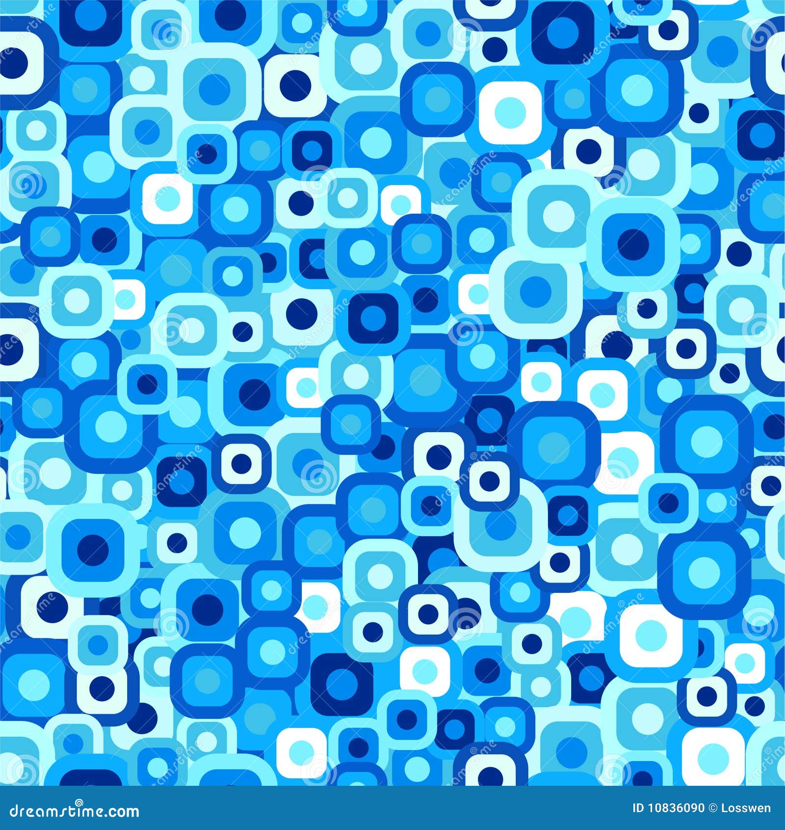 Tiles Background. Blue Seamless Mosaic With Gradient. Tile Pattern For ...