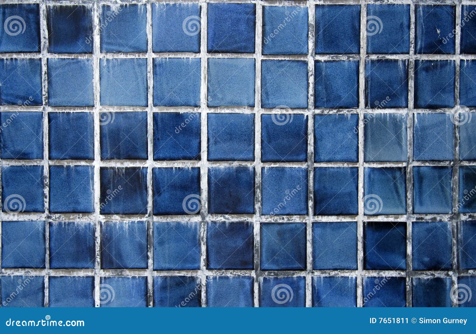 Blue Ceramic Pool Tiles Background Stock Image - Image of floor ...