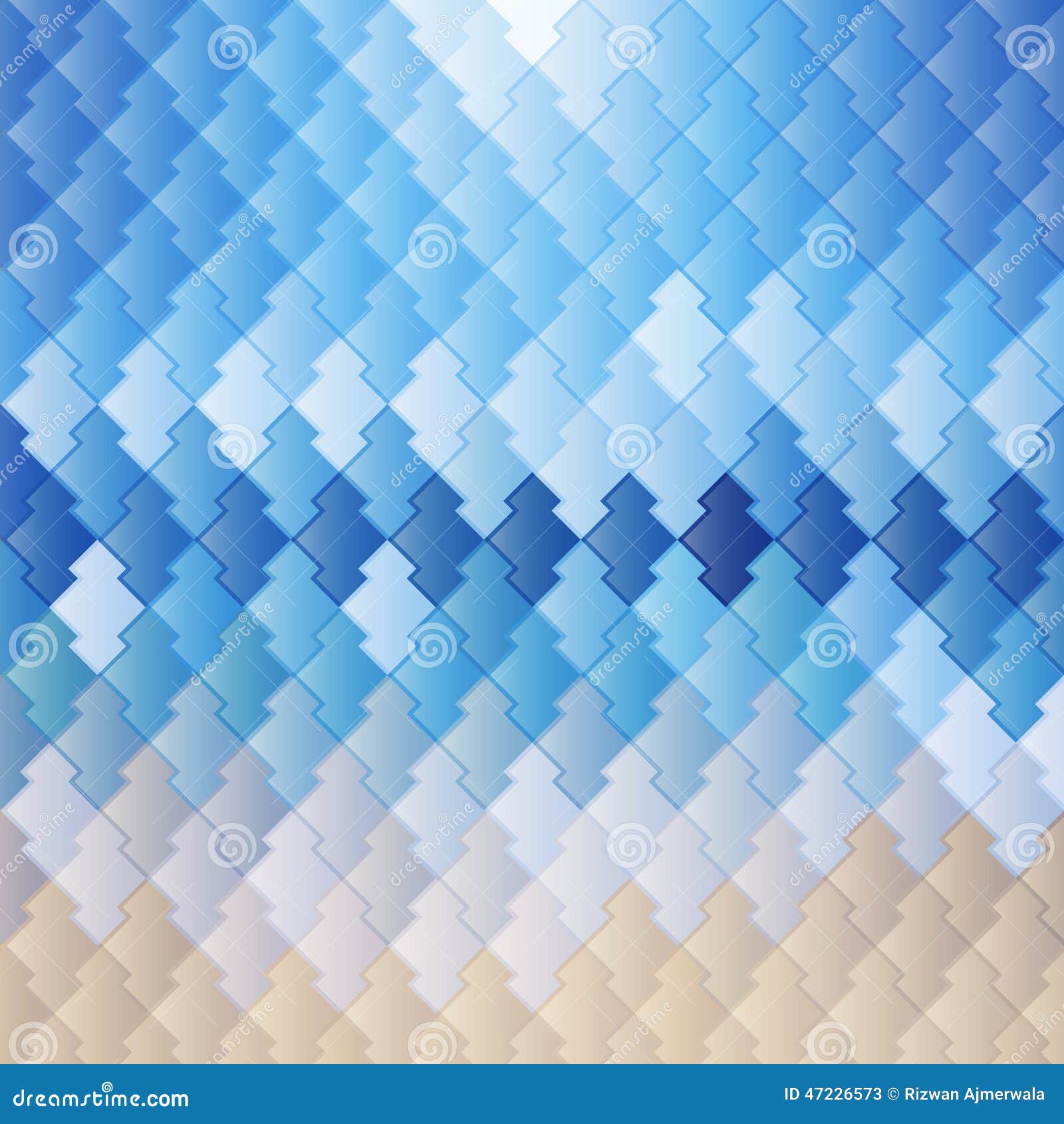 Blue Tiles Background Pattern Stock Vector - Illustration of abstract ...