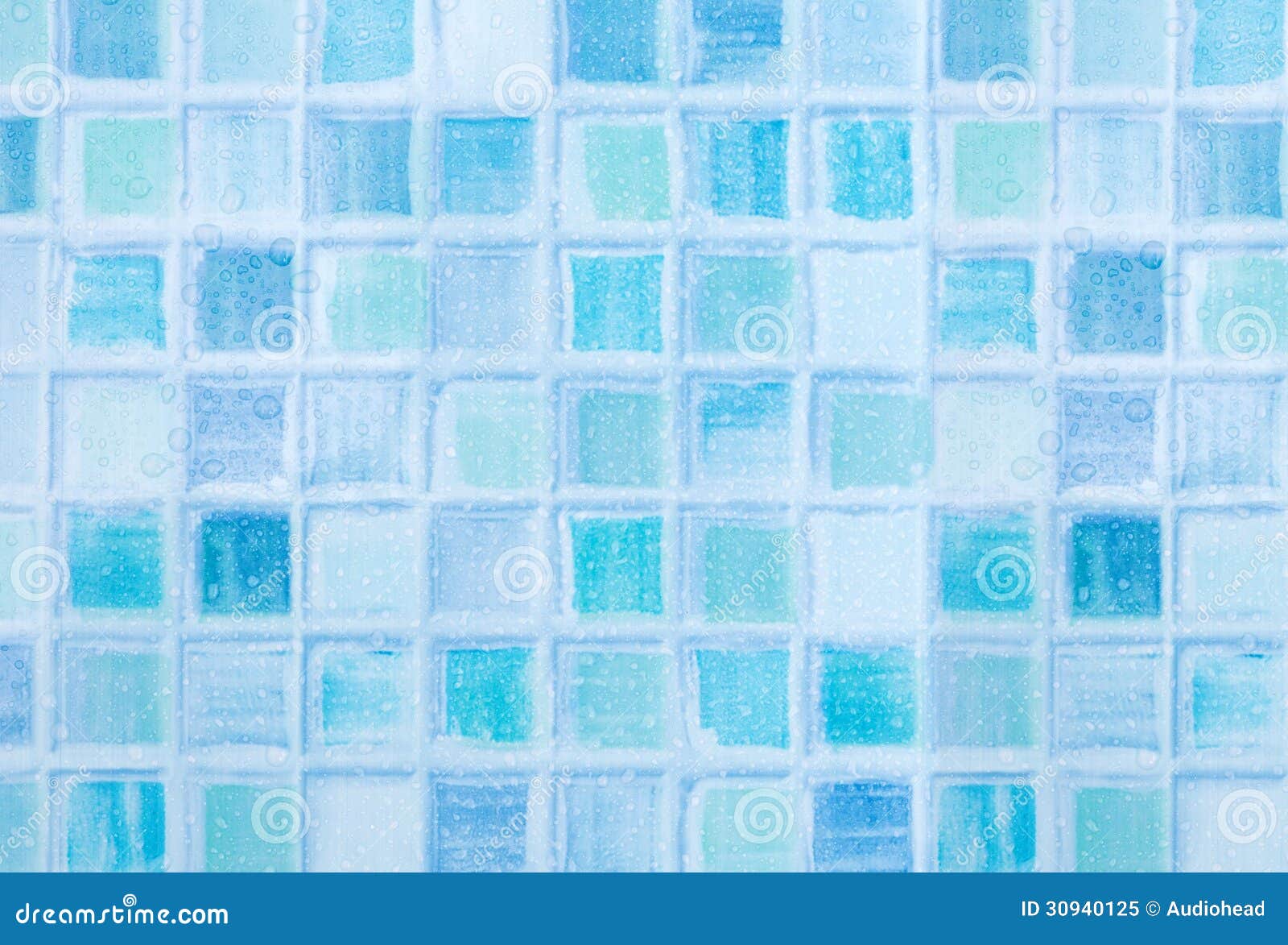 Blue Tiles in Bathroom stock image. Image of material - 30940125
